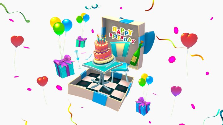 Party 3D models - Sketchfab