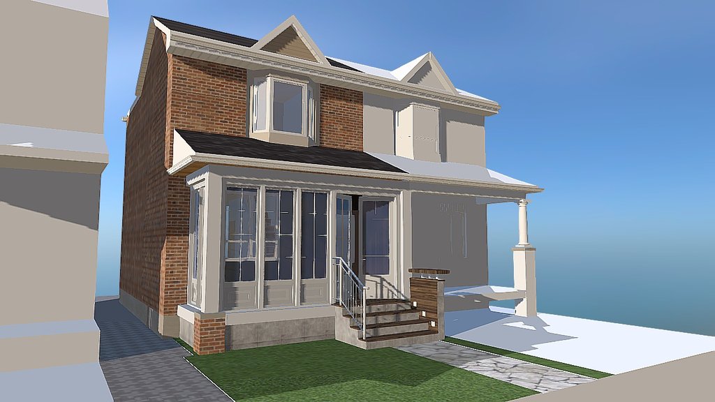 08-28 Front Porch Opt3 01182016 - 3D model by Cadaxx Design (@cadaxx ...