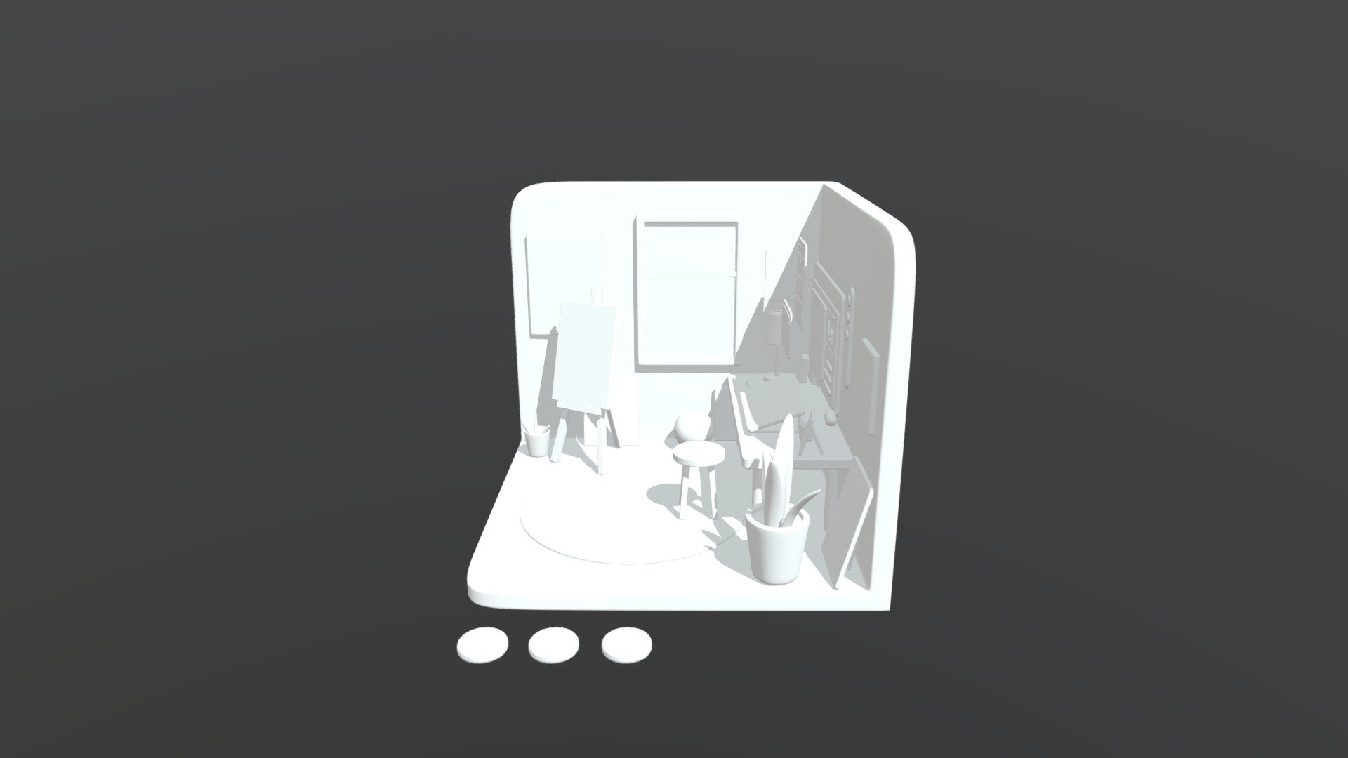 mini_room_art_copy - 3D model by agencyoucom [a13b87f] - Sketchfab