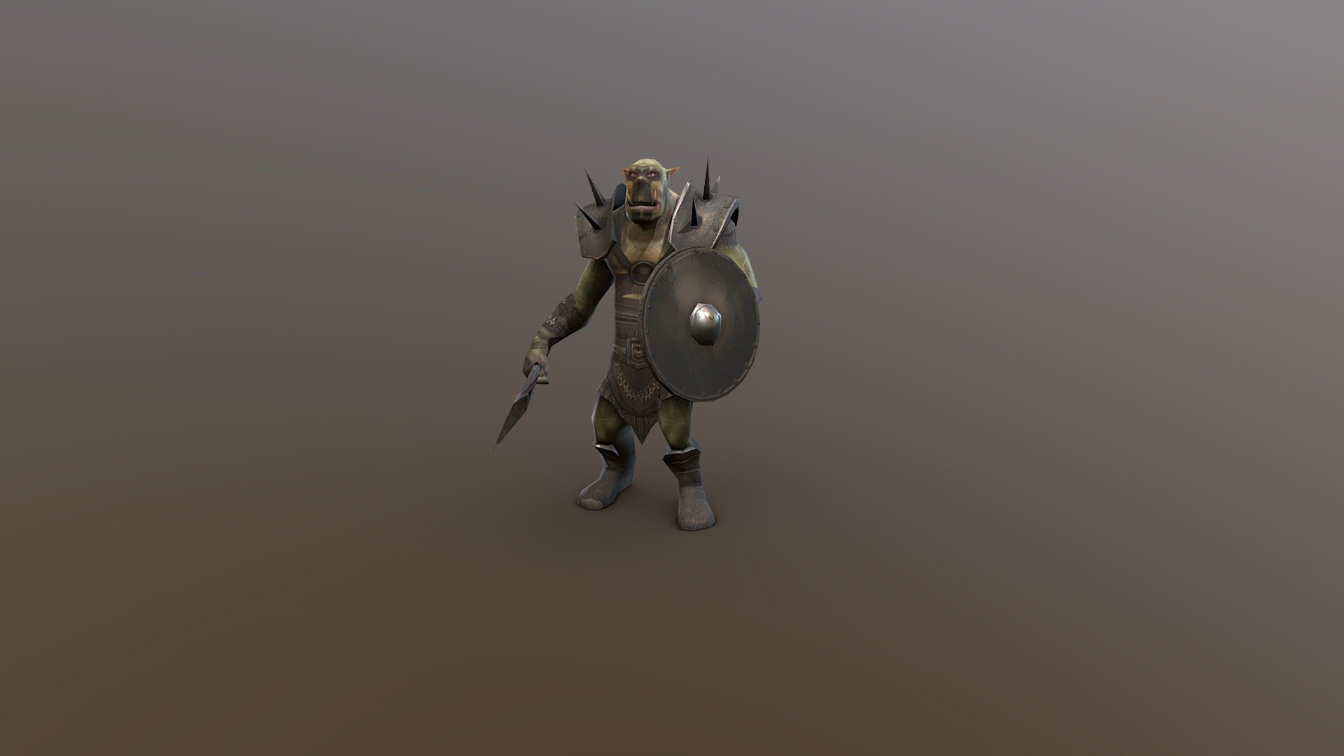 Fantasy Horde Orc - Single mesh - 3D model by polygonmaker [a13e53a ...