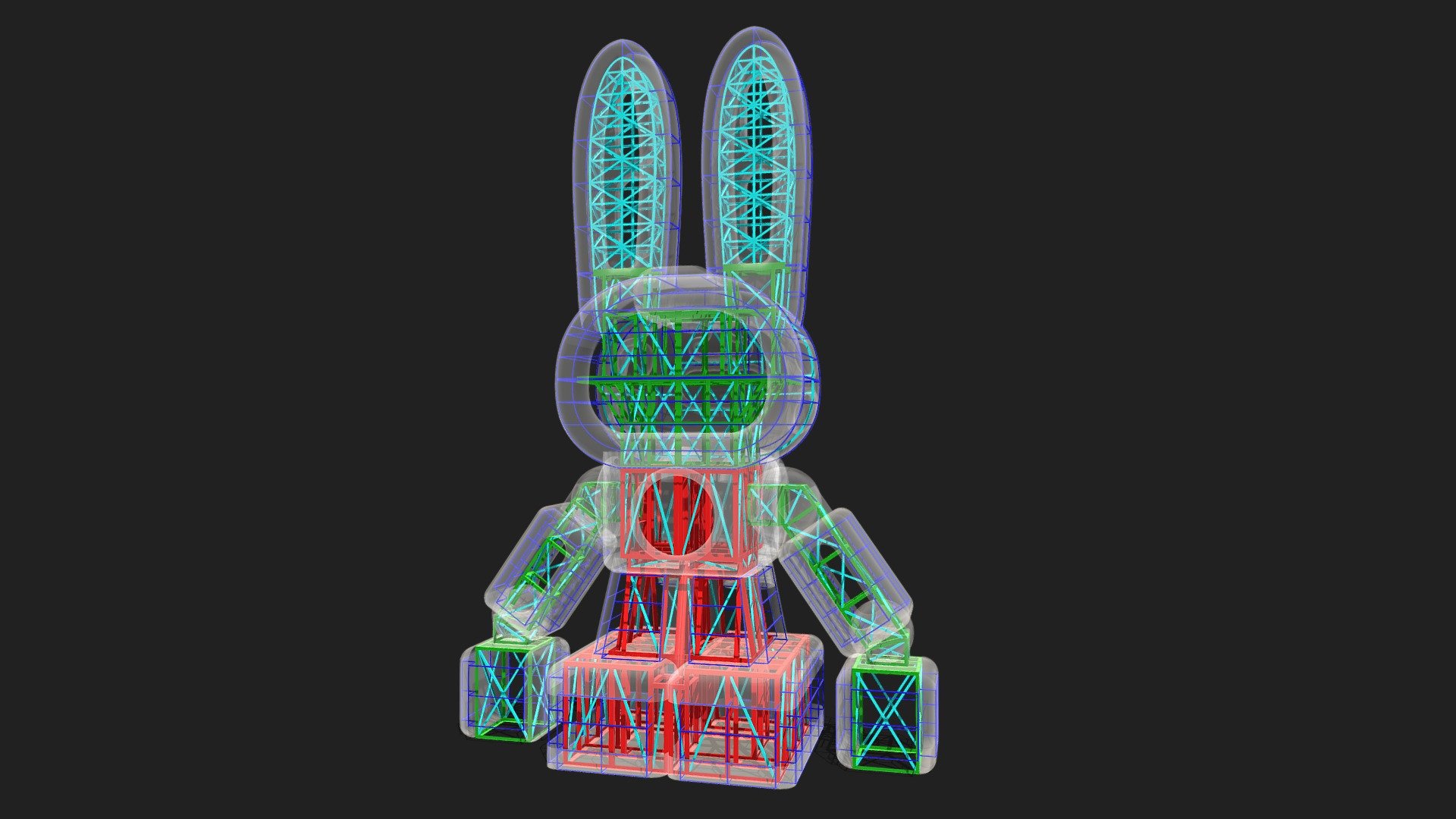 rabbit structure - 3D model by RednerStudio (@ShuWeiHongSheng) [a140195 ...
