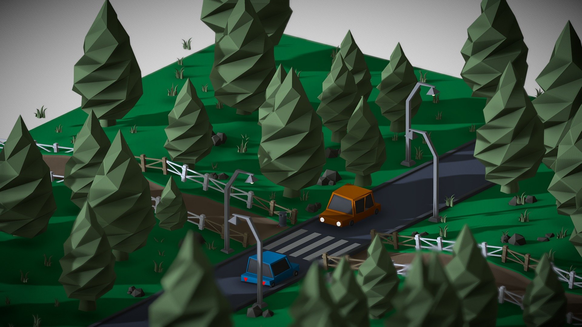 Low poly forest - 3D model by adelpernt [a14203d] - Sketchfab