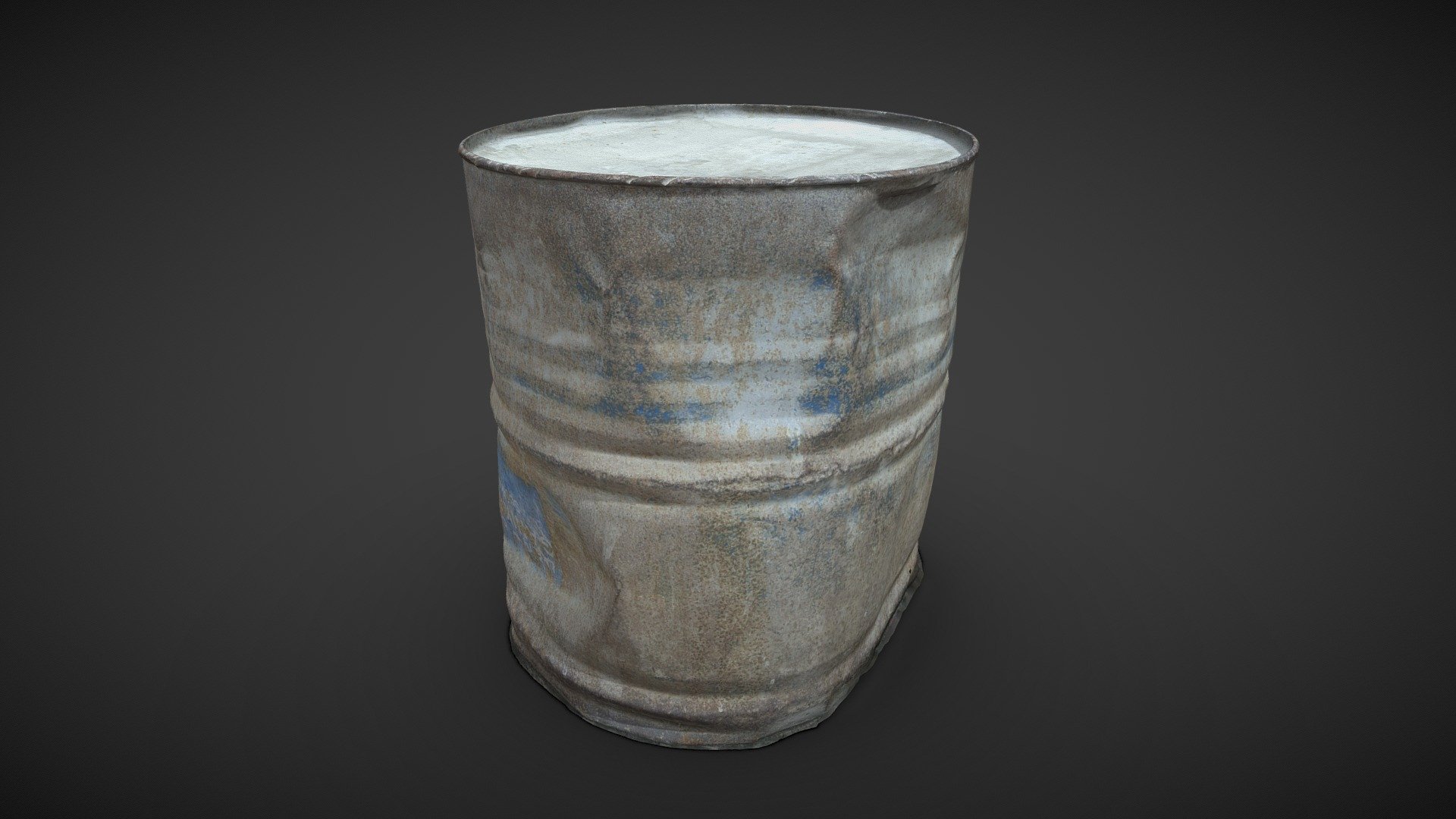 🛢️ Crumpled Rusty Metal Barrel [Photogrammetry] - Download Free 3D ...