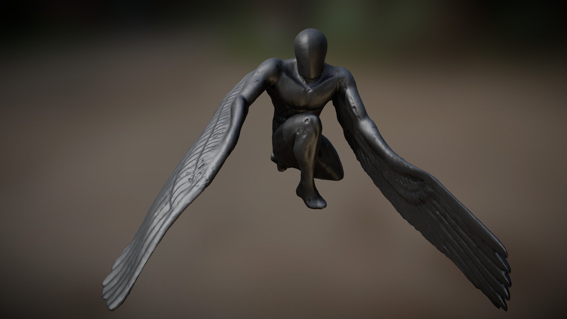 Greer Guardian Angel by Ed Elliott - 3D model by public-art.uk [a1441b7 ...