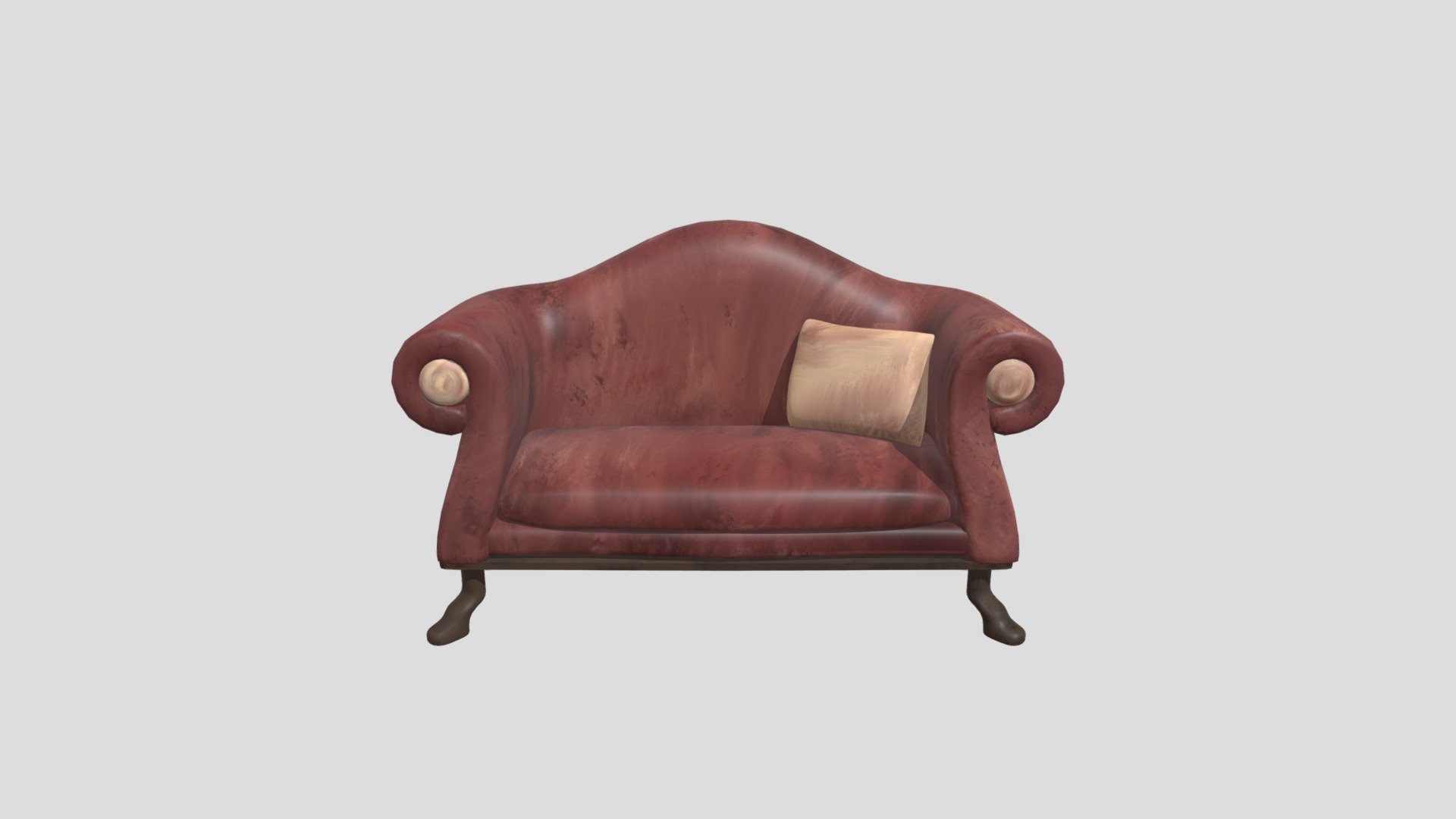 stylized vintage sofa - 3D model by Lydia_Vender [a1441b9] - Sketchfab
