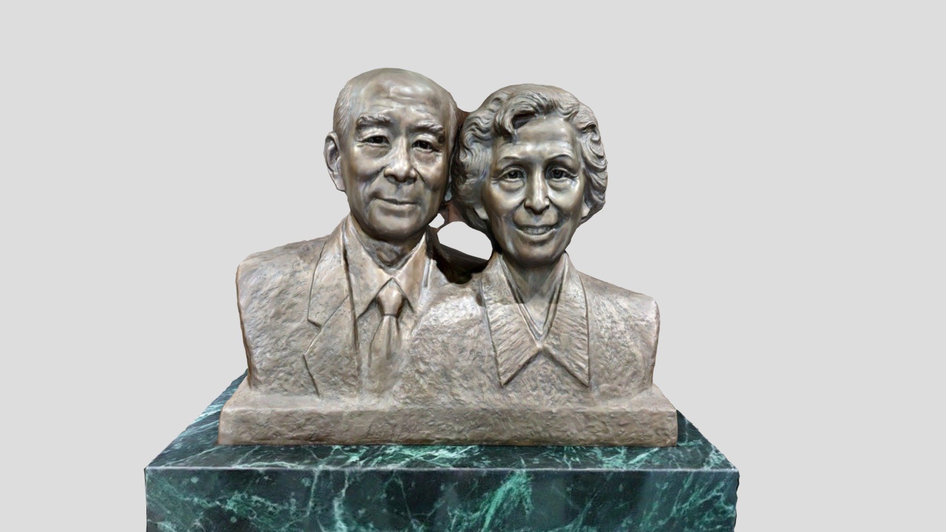 Statue of Elsie Tu and Mr Tu - Download Free 3D model by Patrick NG ...