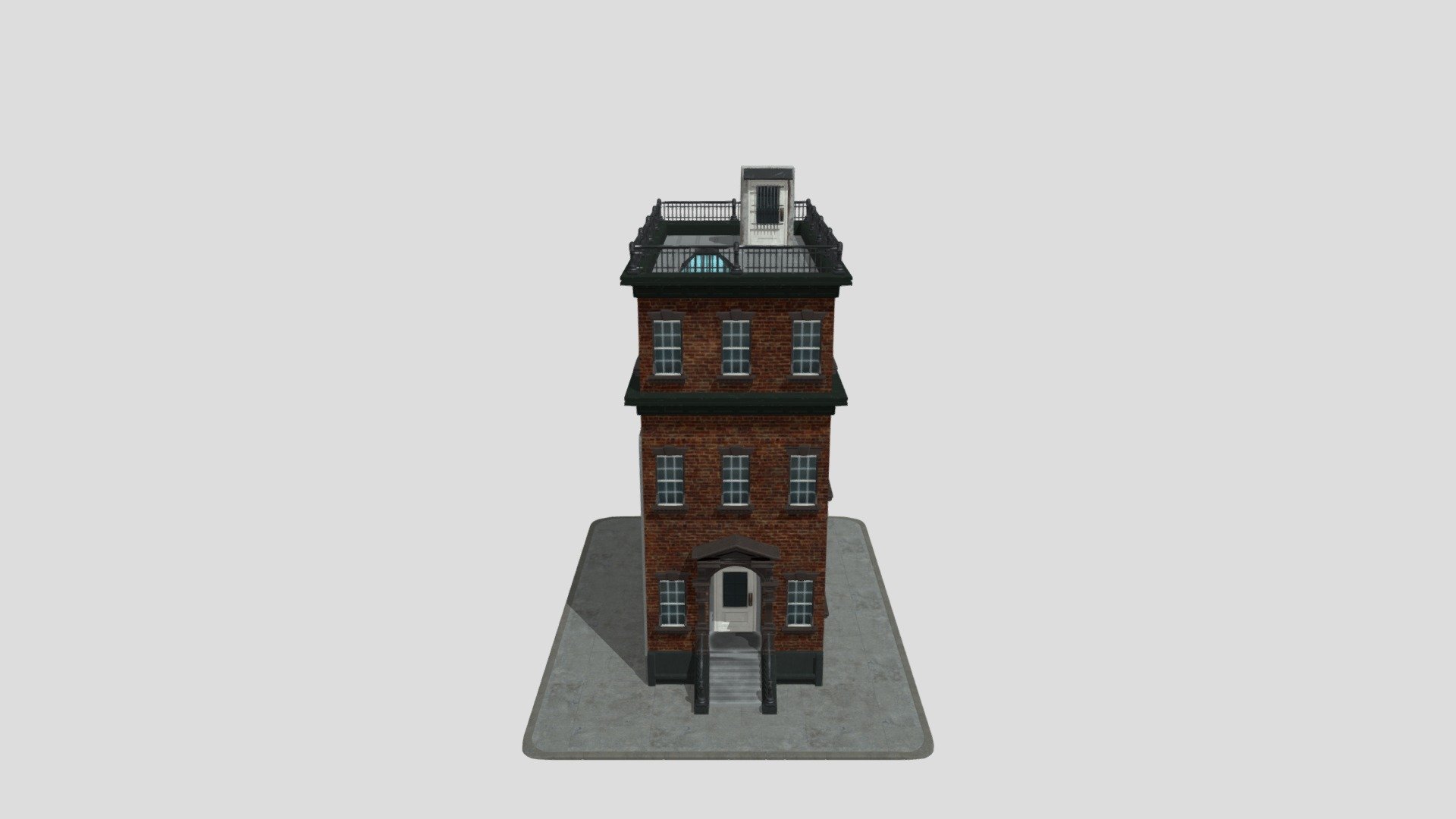 GOTHAM Brownstone Building - Download Free 3D model by an anonymous ...