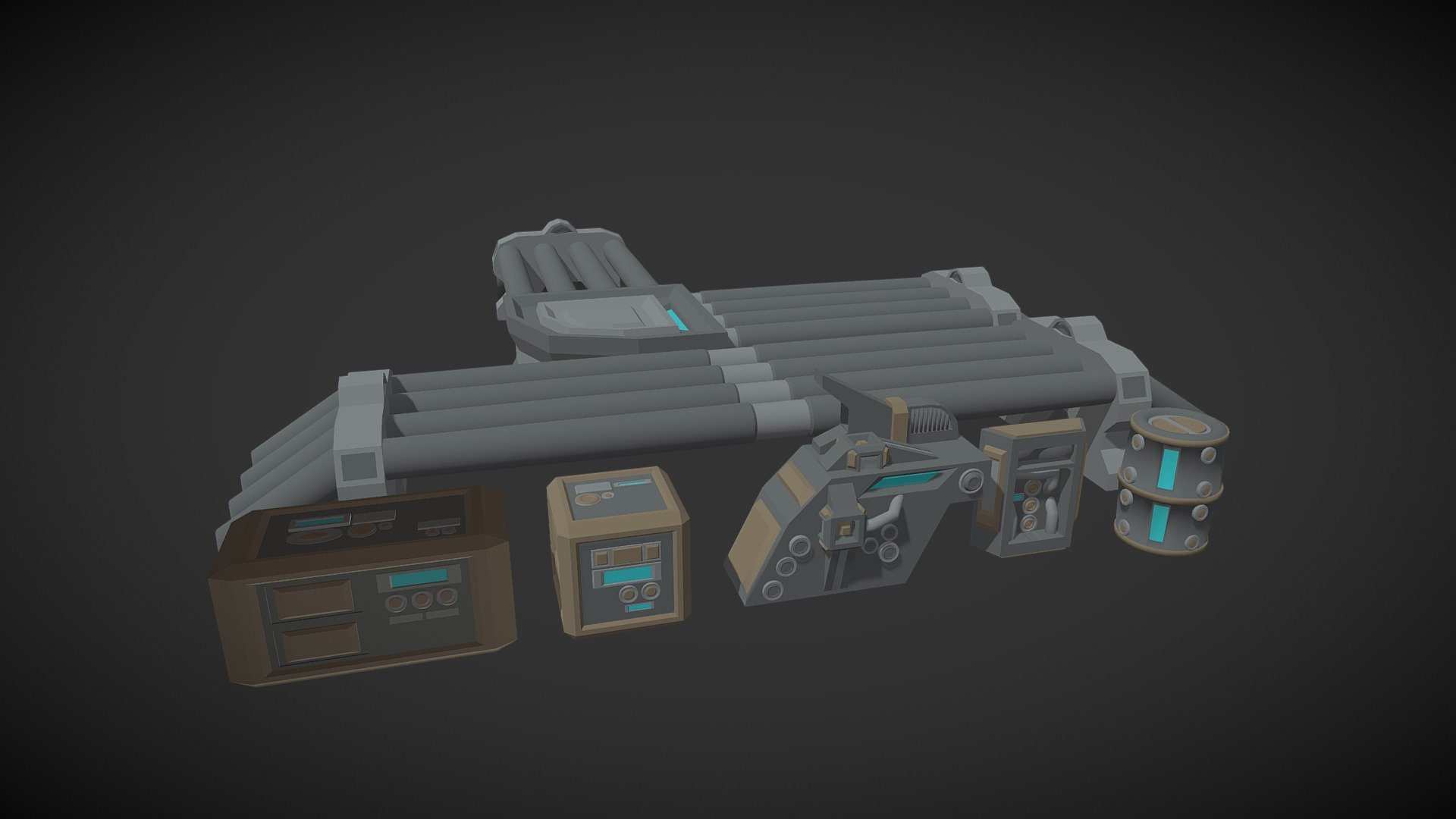 Scifi Asset Pack - Buy Royalty Free 3D model by MOJackal [a1451c2 ...