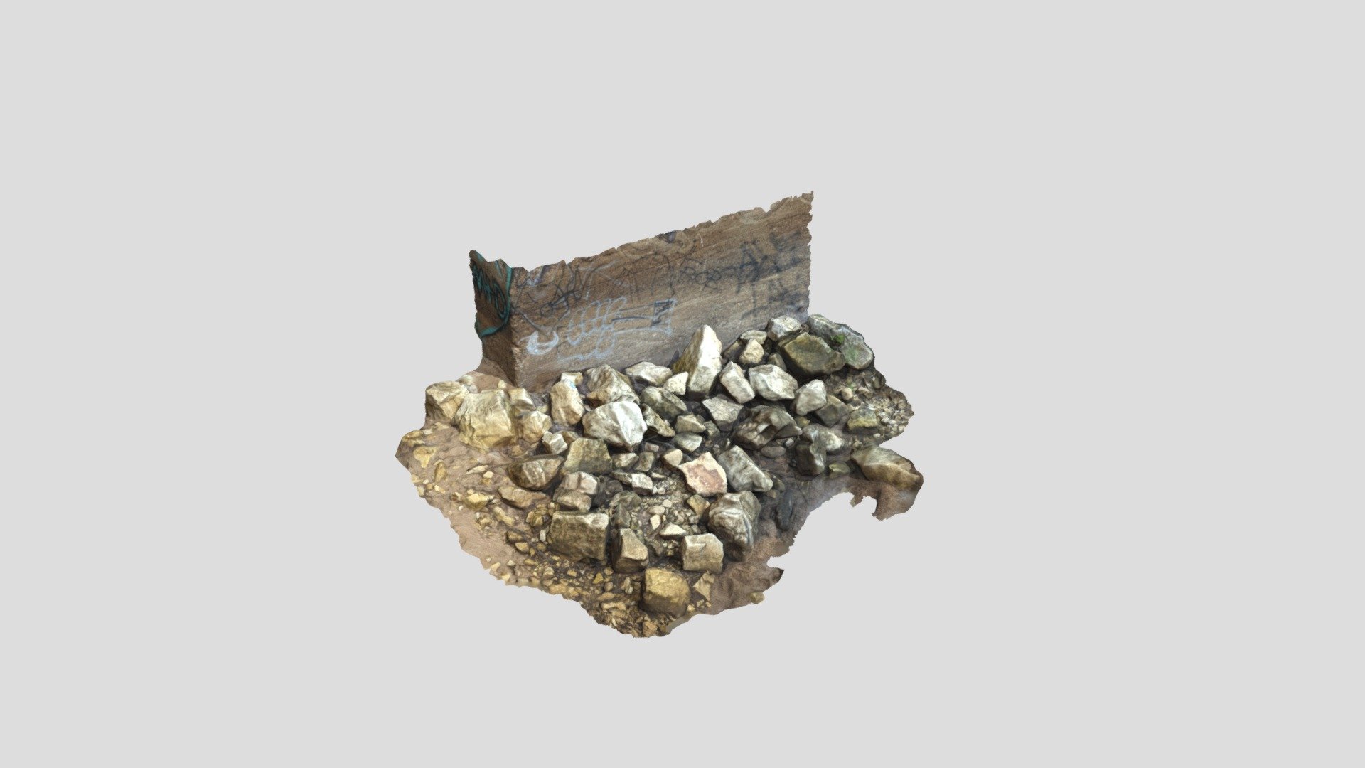 Rocks Under Bridge - 3D model by Andrew Williams (@awilliamsphoto3d ...