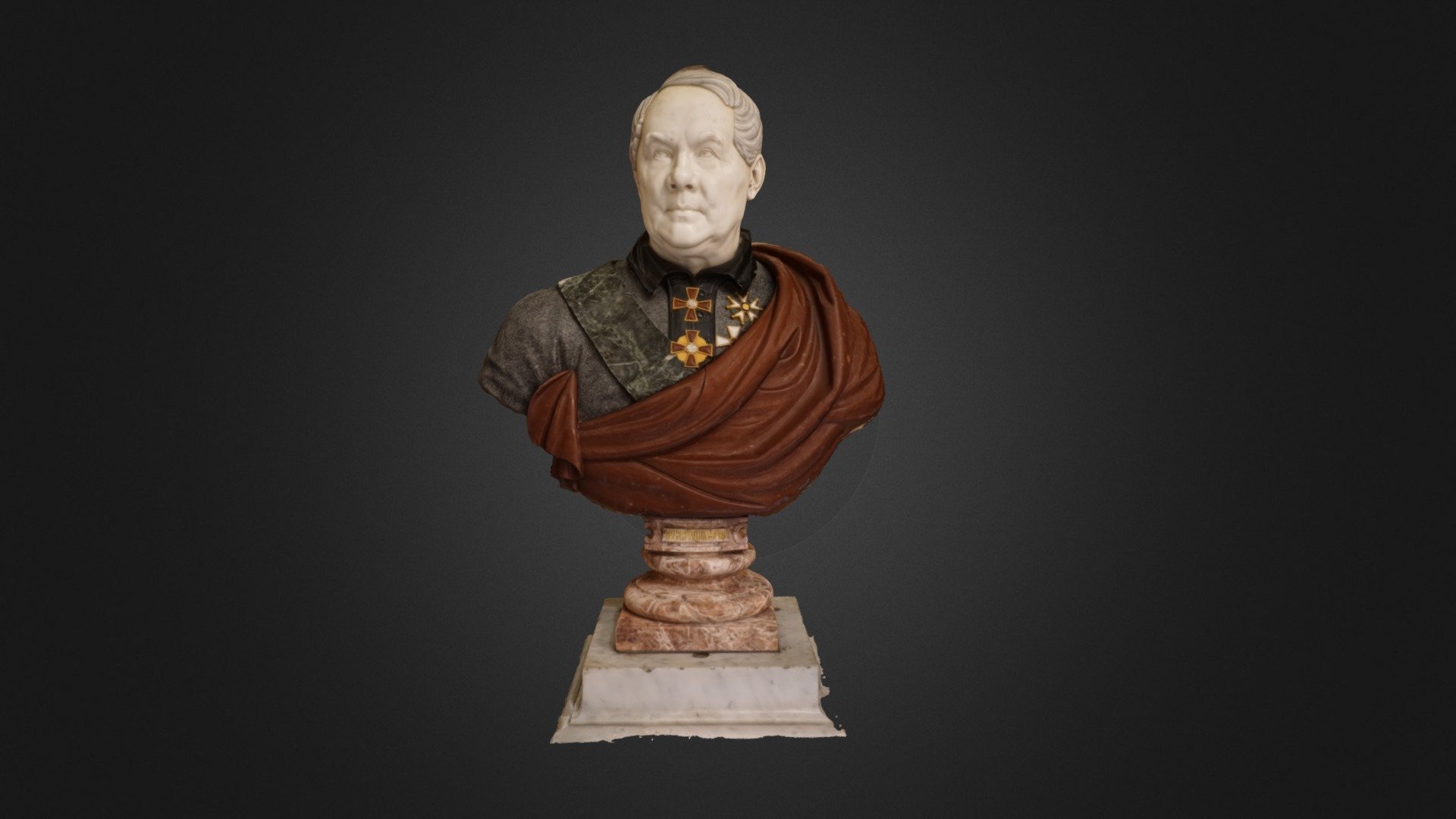 Bust of Auguste Ricard de Montferrand - 3D model by maxxUAV [a14b0e7 ...