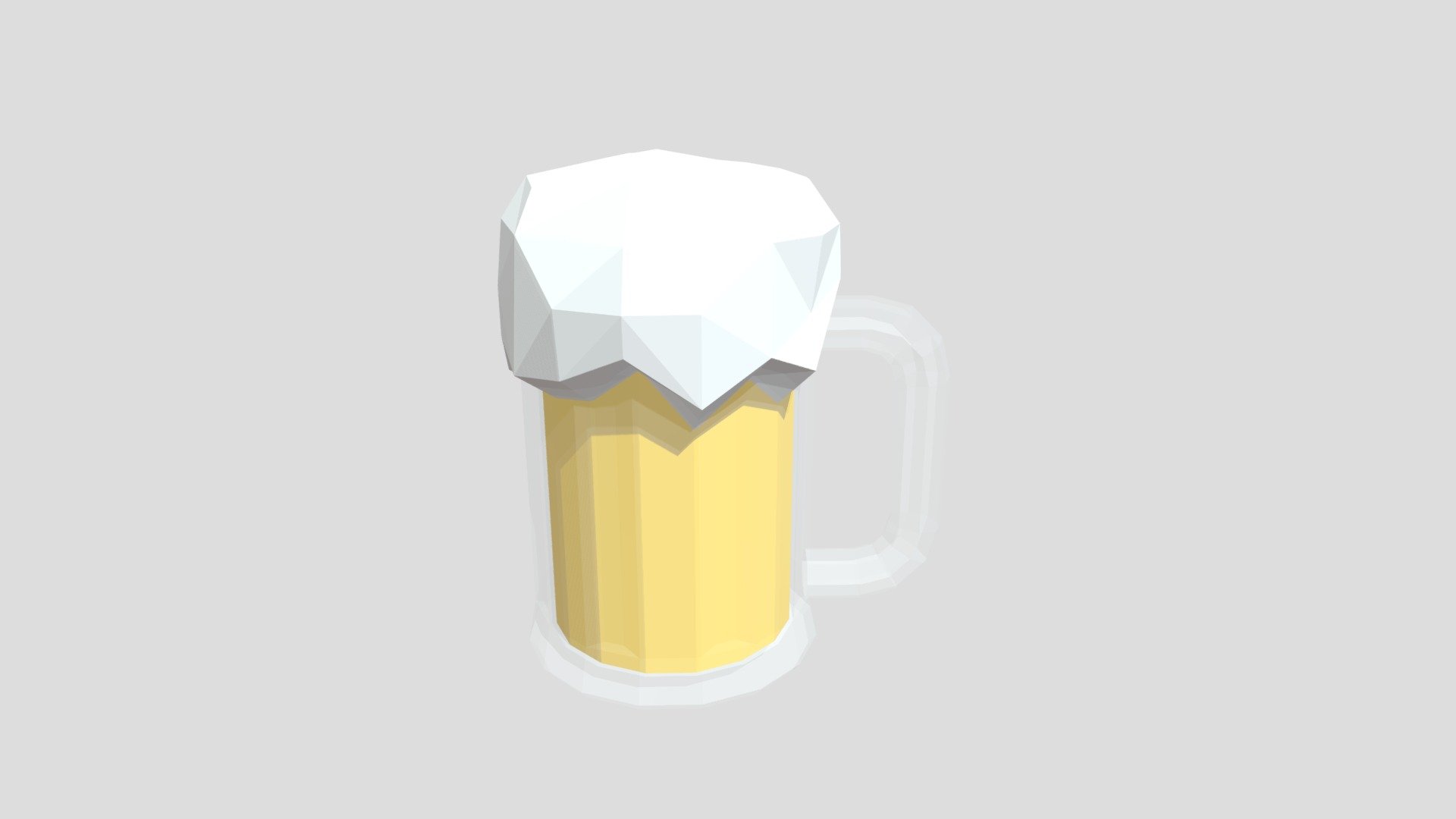 Low poly beer - 3D model by crunchwrap [a14b771] - Sketchfab