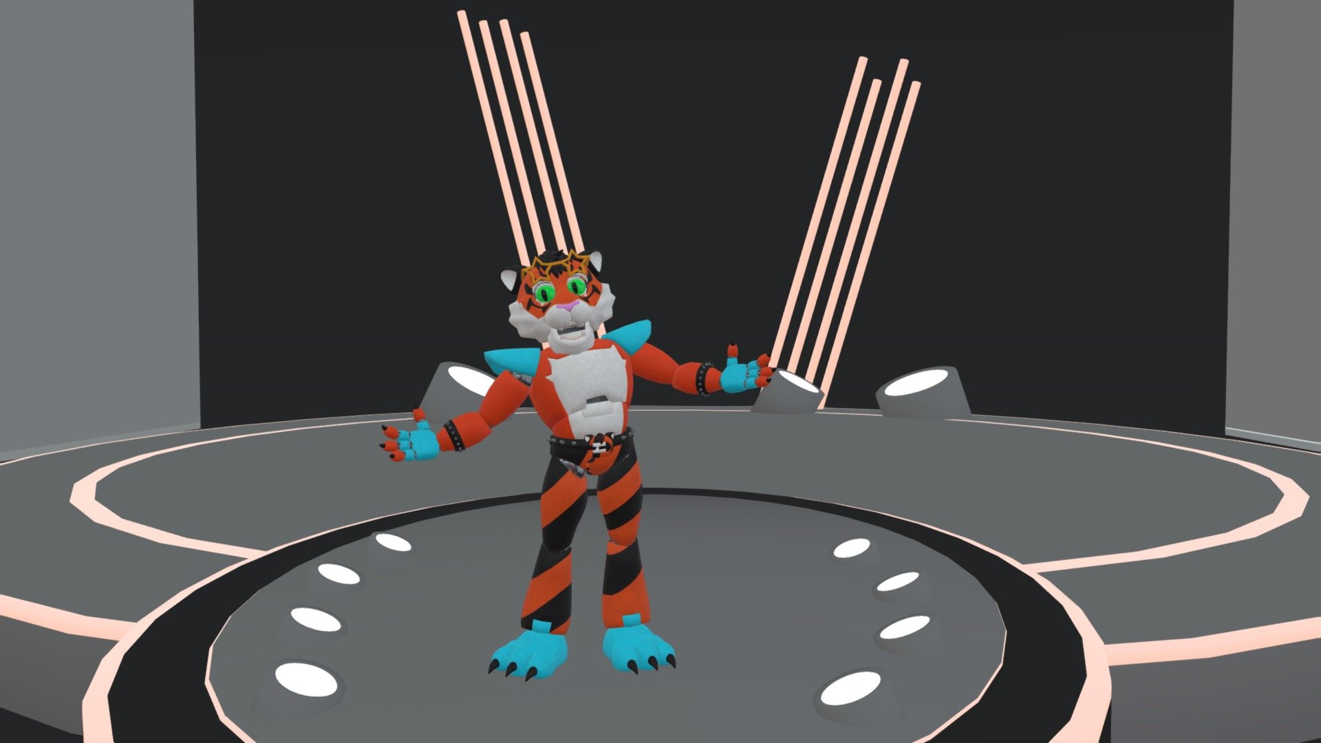 Fire Tiger Render - 3D model by fireTiger (@fireTiger_fnaf) [a14dbc8 ...