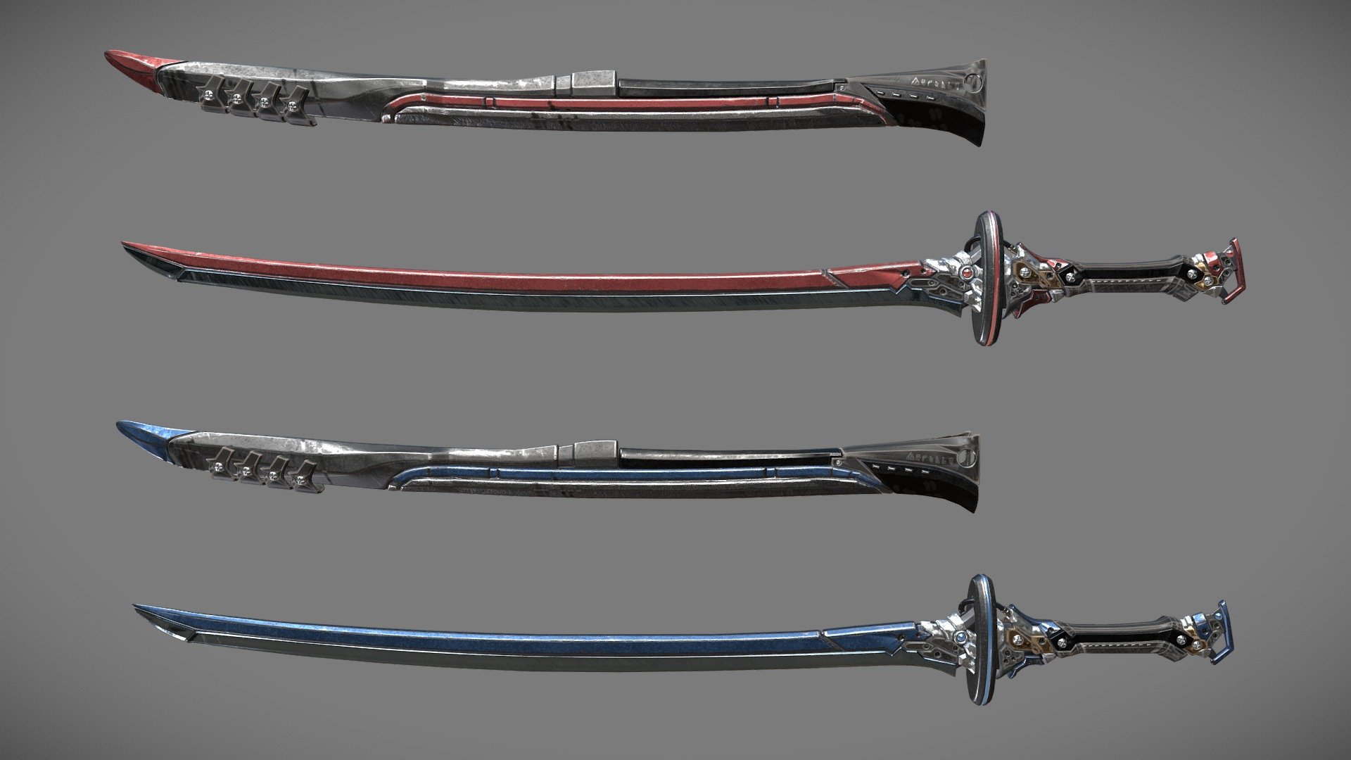 Two Colors Epee - Remake - Buy Royalty Free 3D model by Lokomotto ...