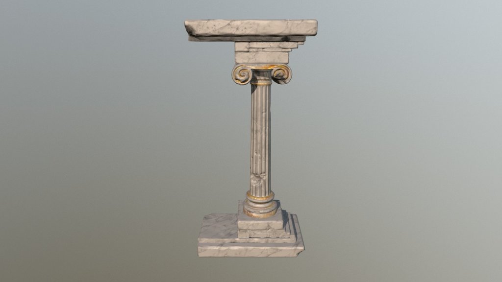 Greek Column - White Marble - 3D model by IvanCR [a14f94d] - Sketchfab