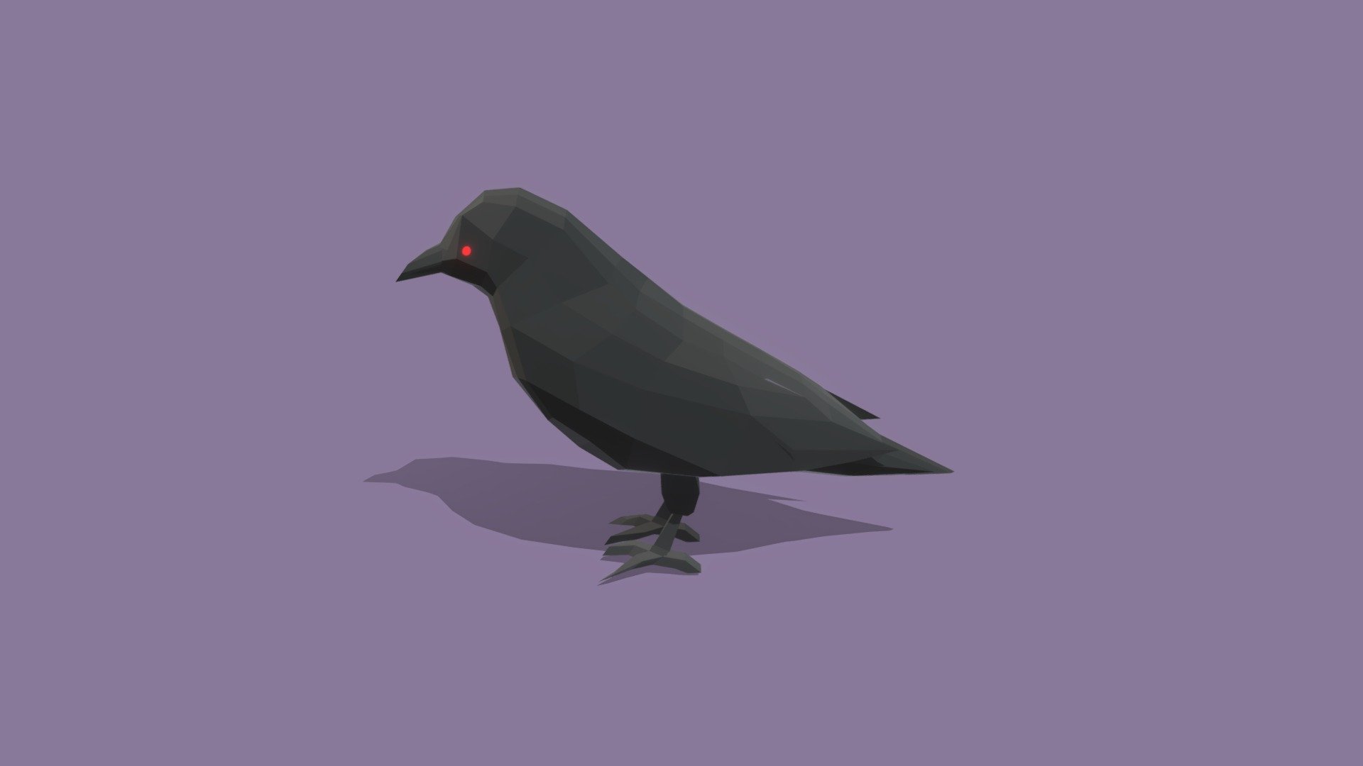 Low poly Crow - 3D model by ribbon_bee [a150152] - Sketchfab
