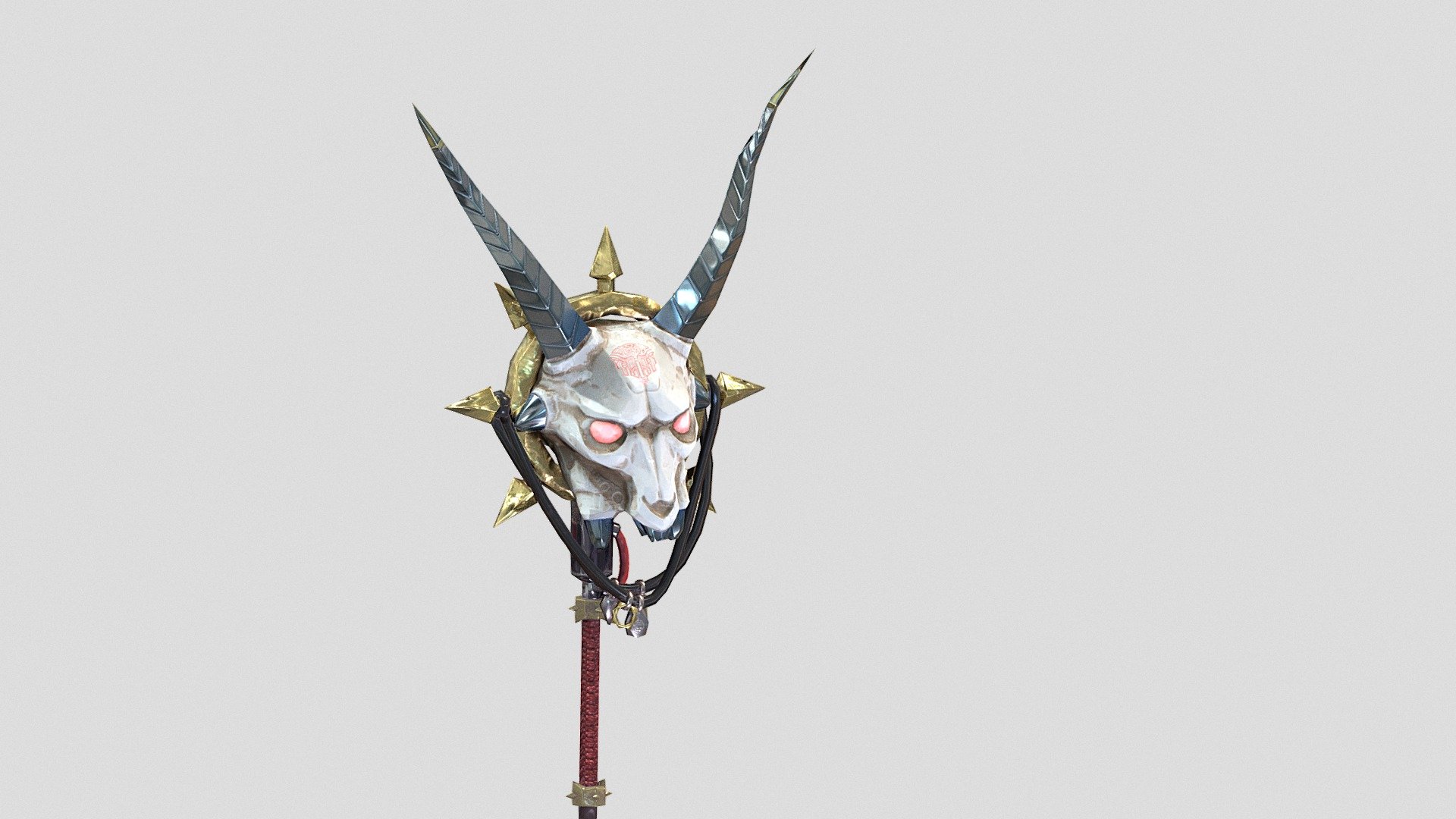 Tribal Staff - Ceremonial Power - Download Free 3D model by Stavan ...