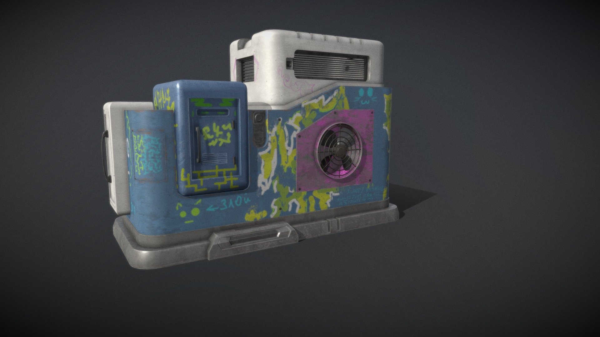 cyberpunk generator - Download Free 3D model by meipal (@ashabbugaev12 ...