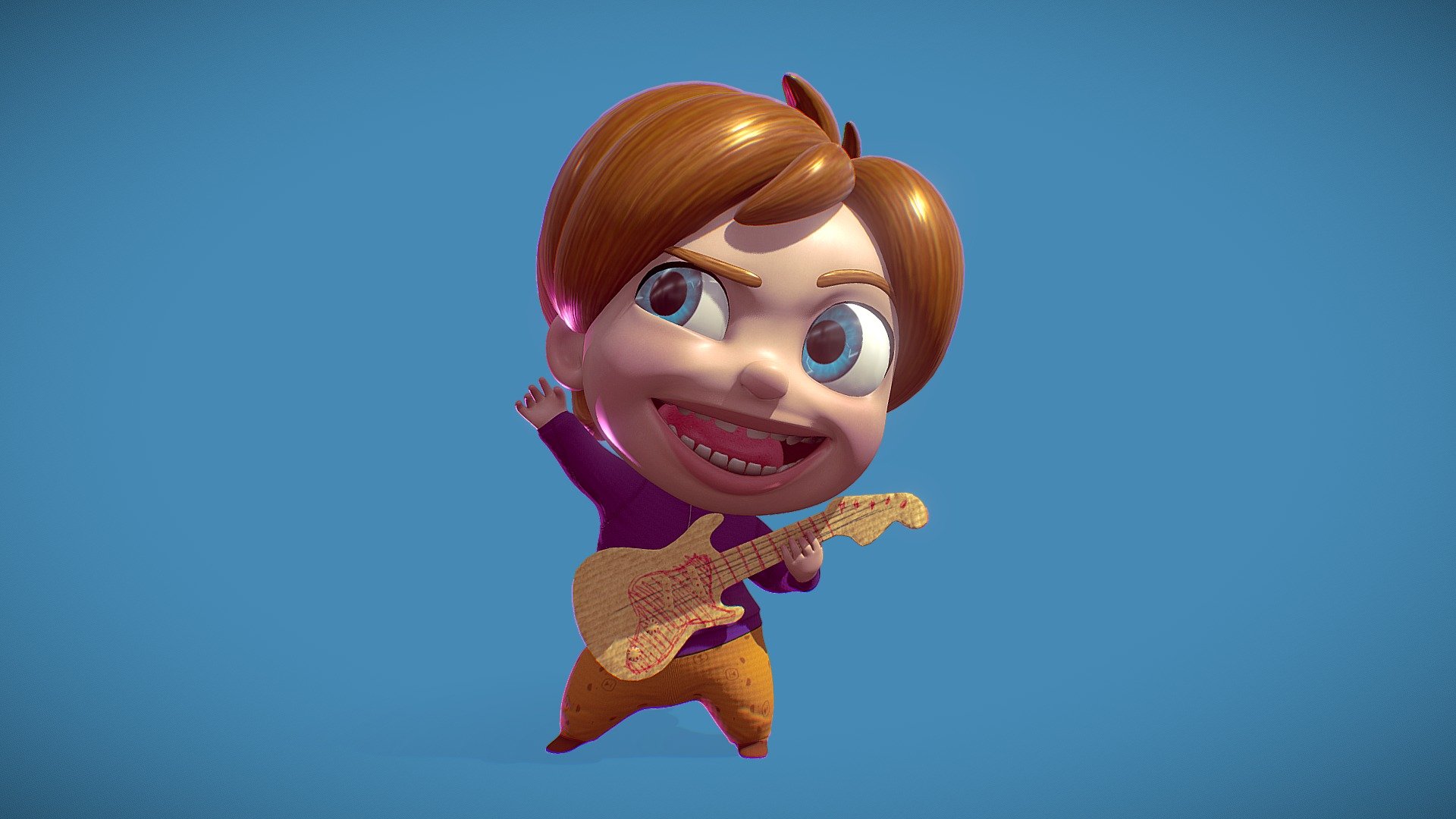 Little Rockstar - 3D model by Jonás (@jonasaguilar) [a154f55] - Sketchfab