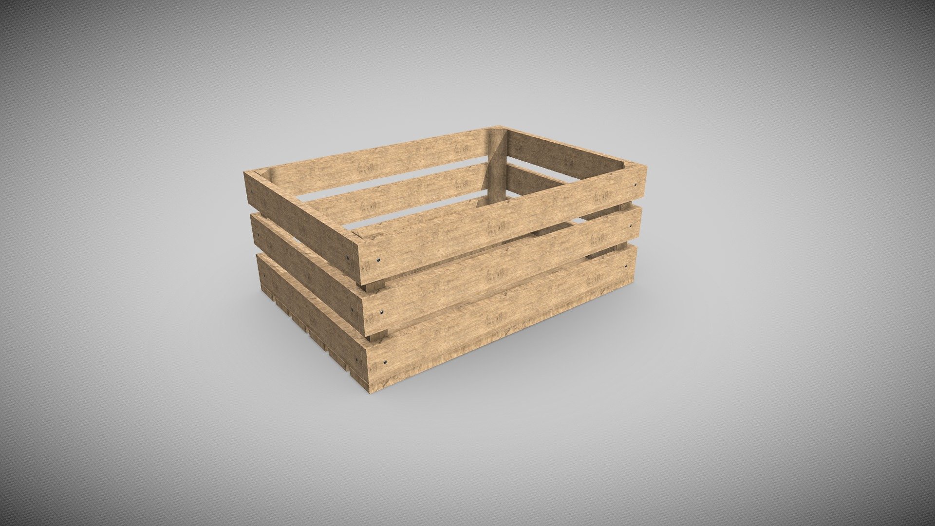 [Low-Poly] Simple Wooden Crate - Download Free 3D model by yakuphan ...