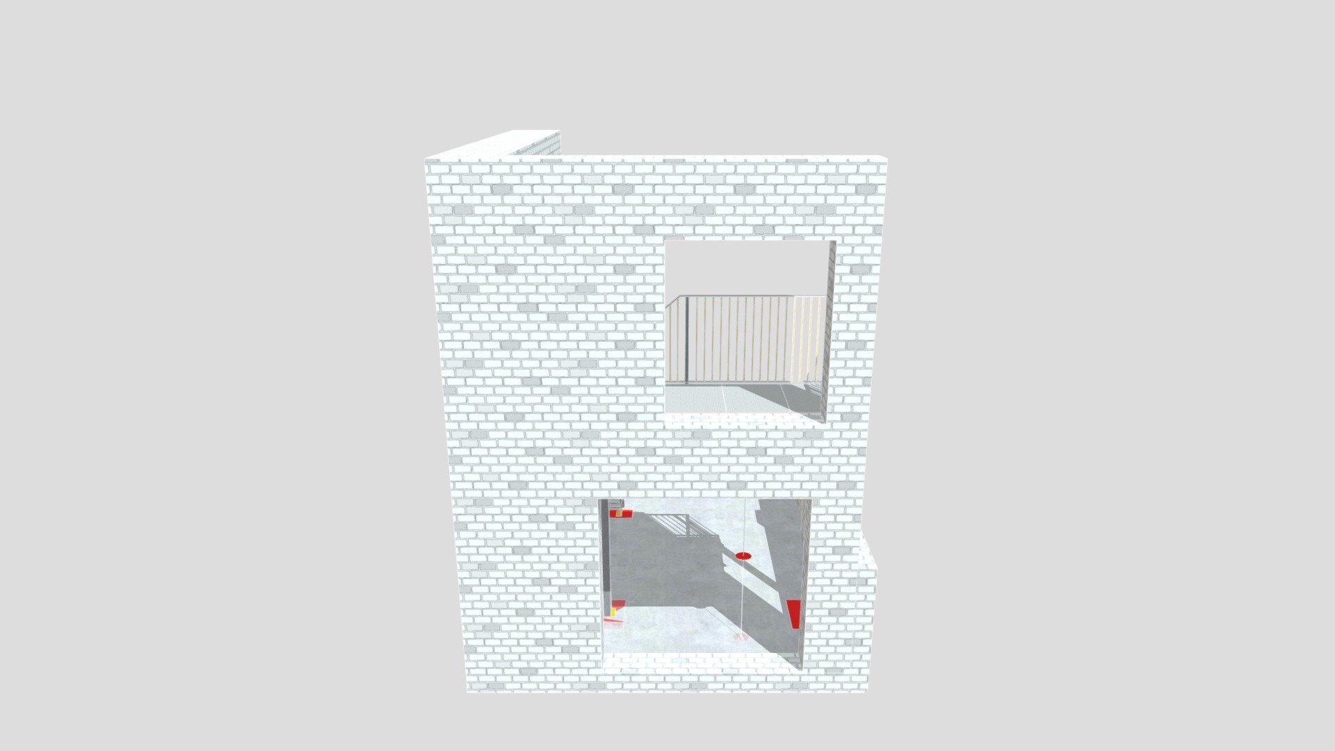 Setting out locations ( red ) - 3D model by ksa2020 / Dezine 2020 ...