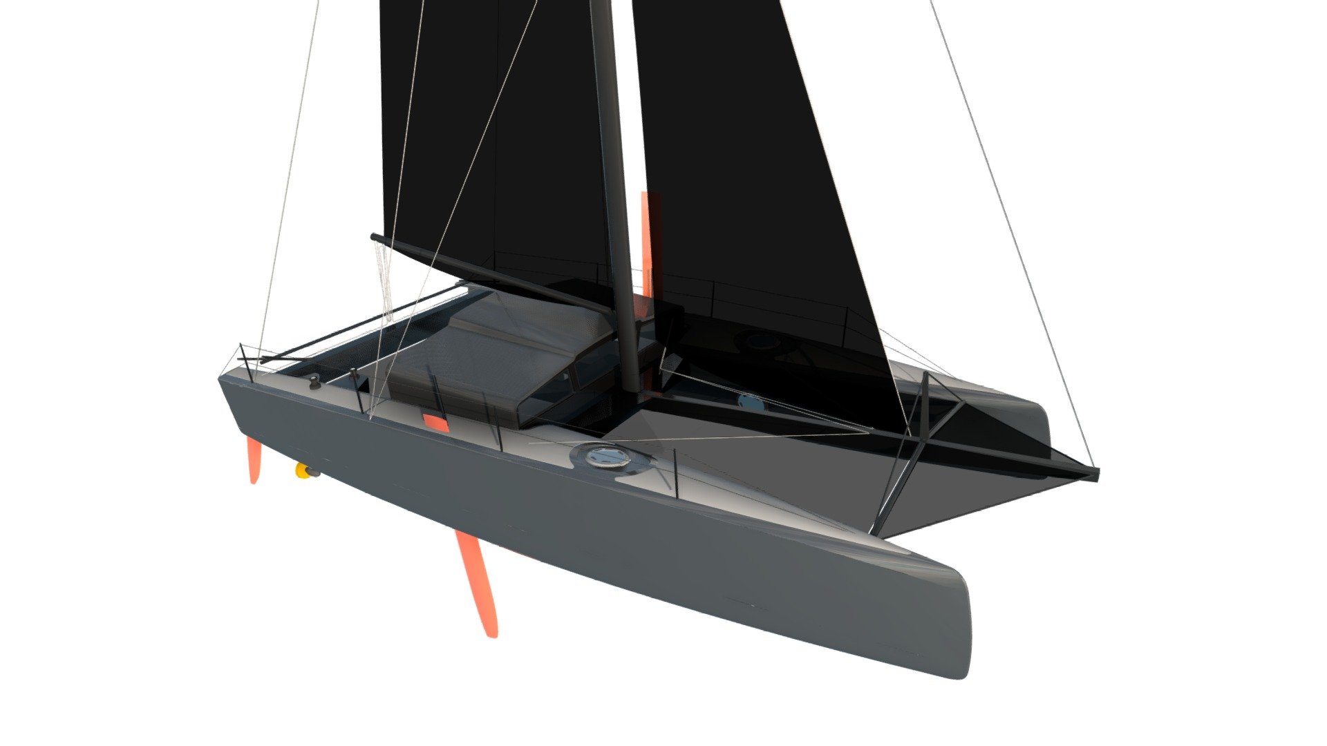 WIP Catamaran prototype - 3D model by moilanen.a [a15a967] - Sketchfab