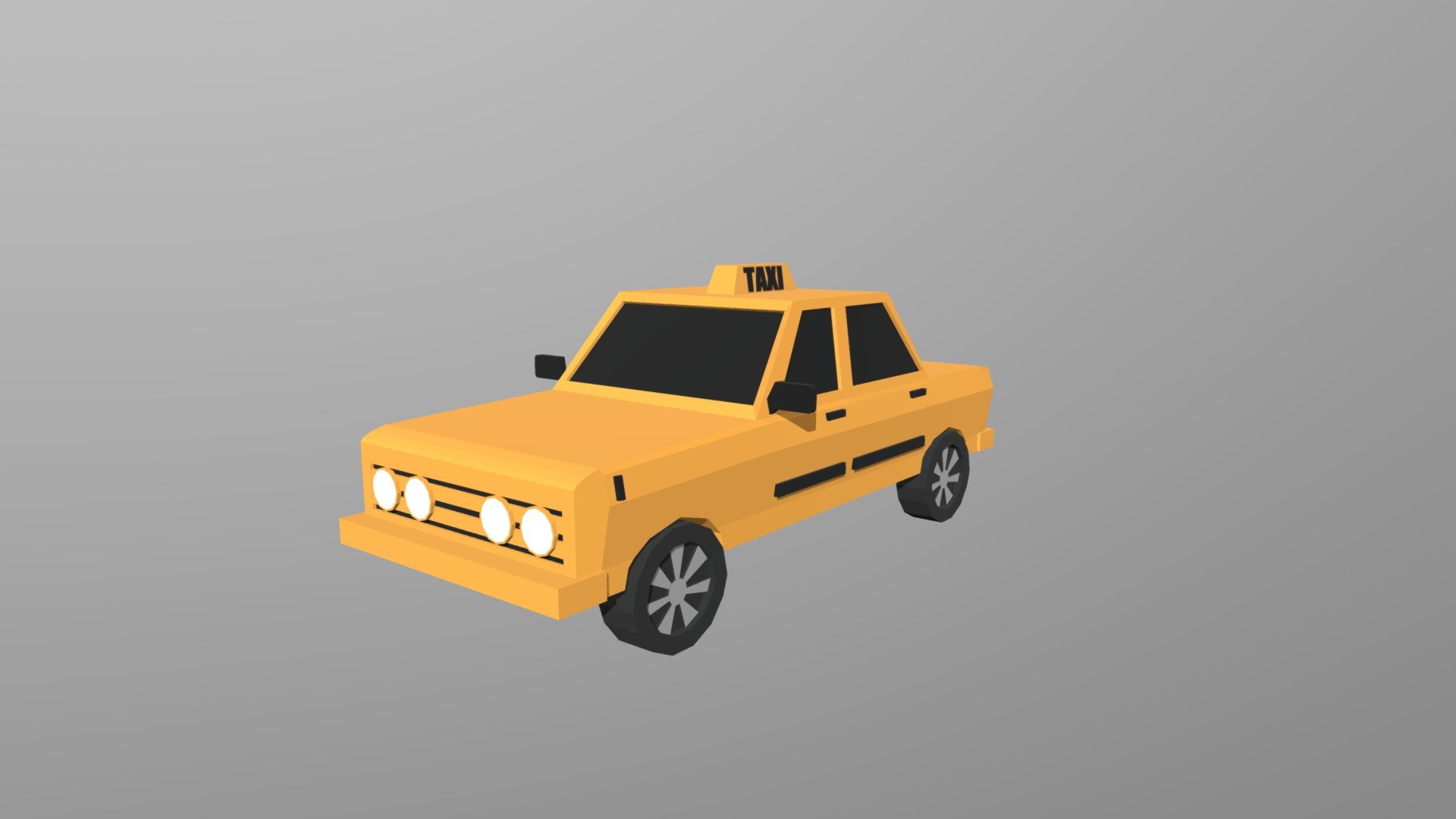 Taxi - Download Free 3D model by AnnPiskacov (@AndreaPiskacova ...