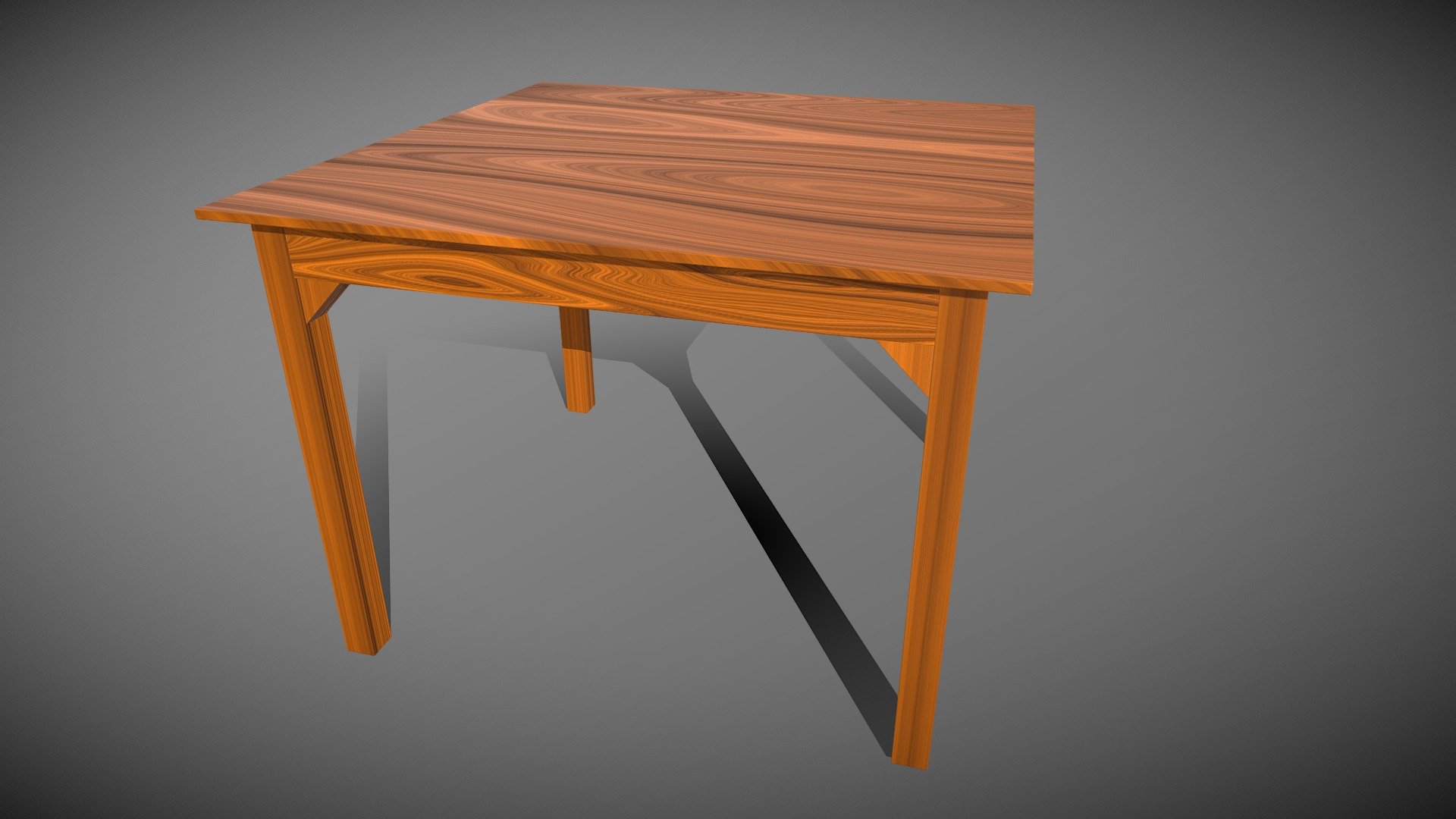 Wood Table - Download Free 3D model by Ponam (@poonyamano) [a15ece9 ...