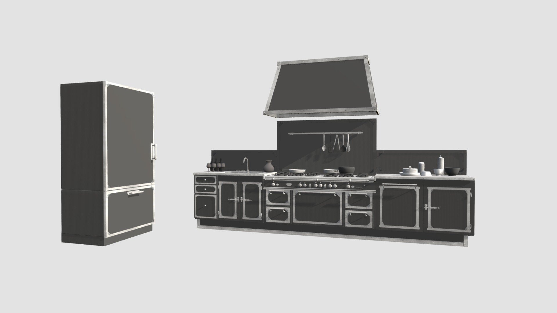 kitchen - Buy Royalty Free 3D model by Evermotion [a1606f7] - Sketchfab ...