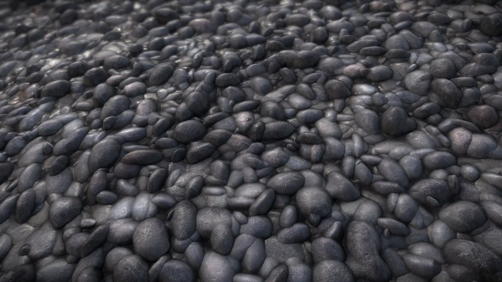 Beach Pebbles - Download Free 3D model by Beccasaurus (@beccastabler ...