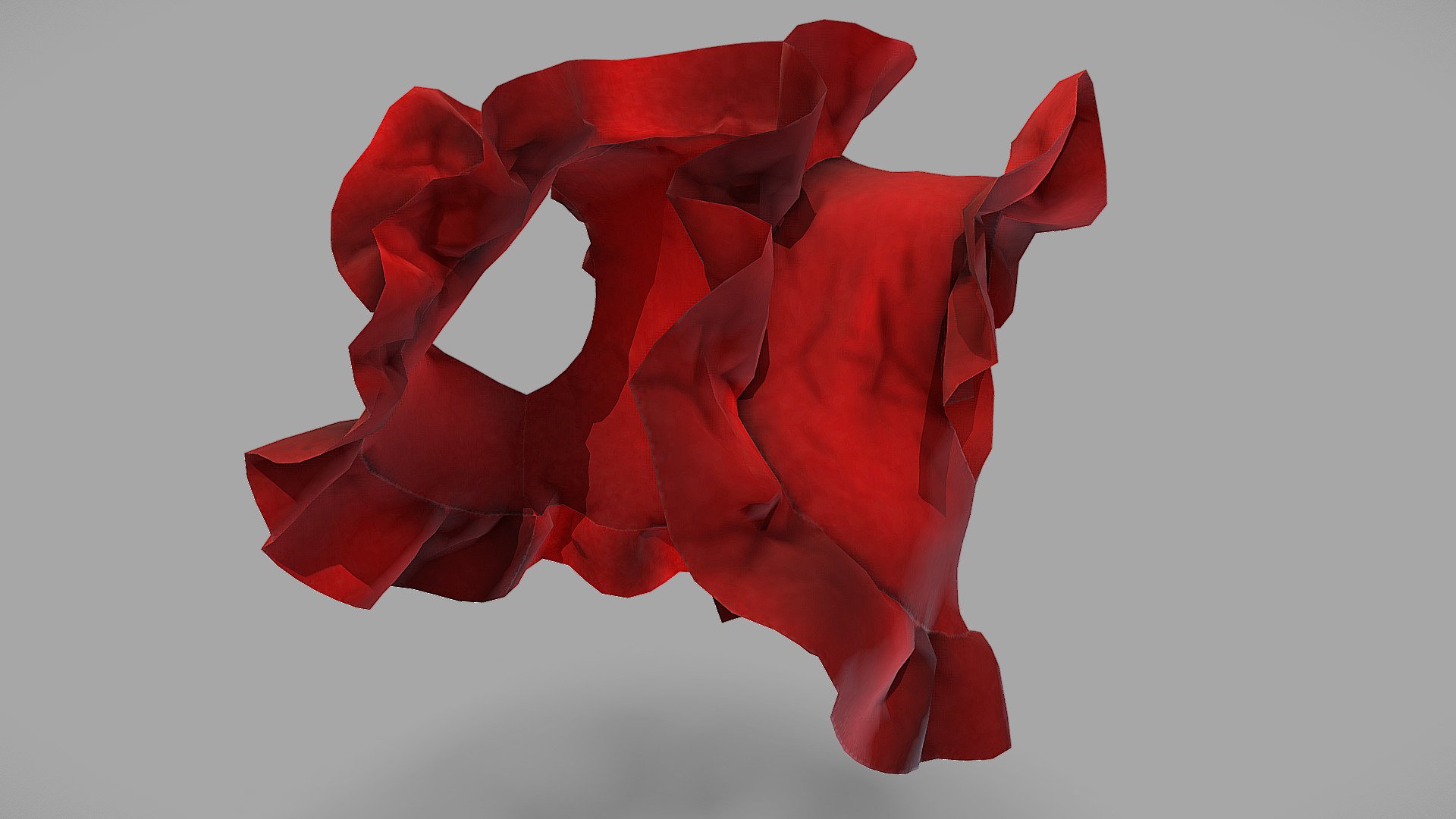 Female Ruffled Frill Bolero Top - Buy Royalty Free 3D model by 3dia ...