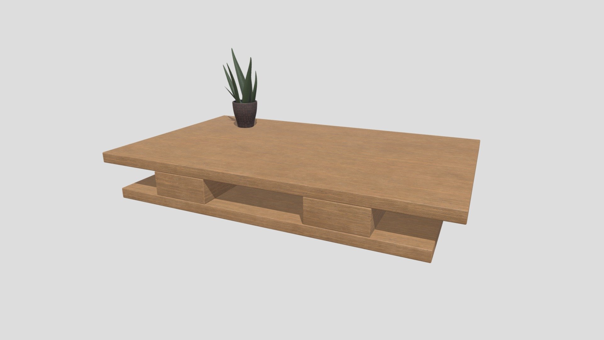 Wooden table - 3D model by zuzanakpetr [a16a184] - Sketchfab