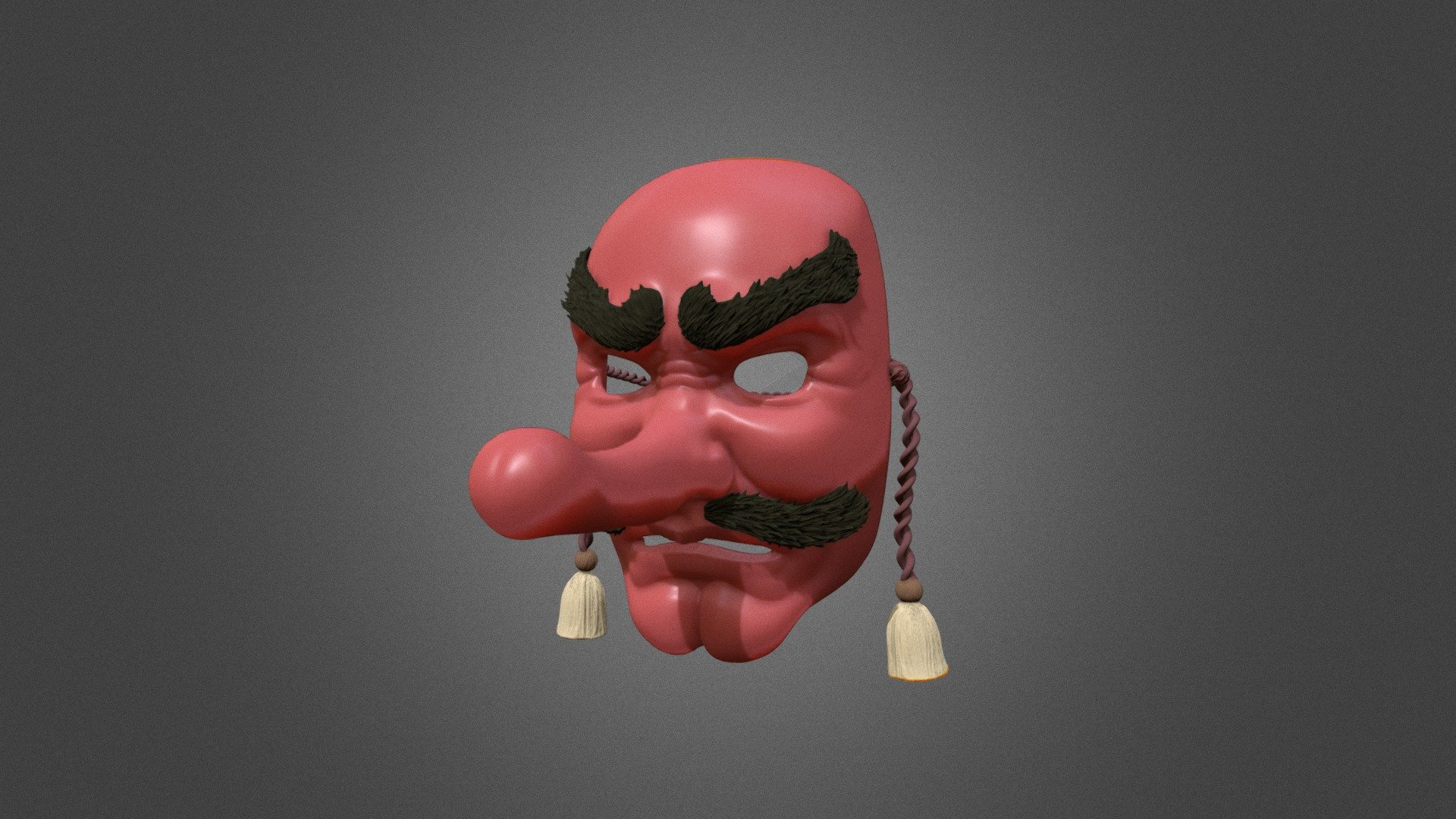 Tengu Mask - 3D model by Bevrill [a16ad2f] - Sketchfab