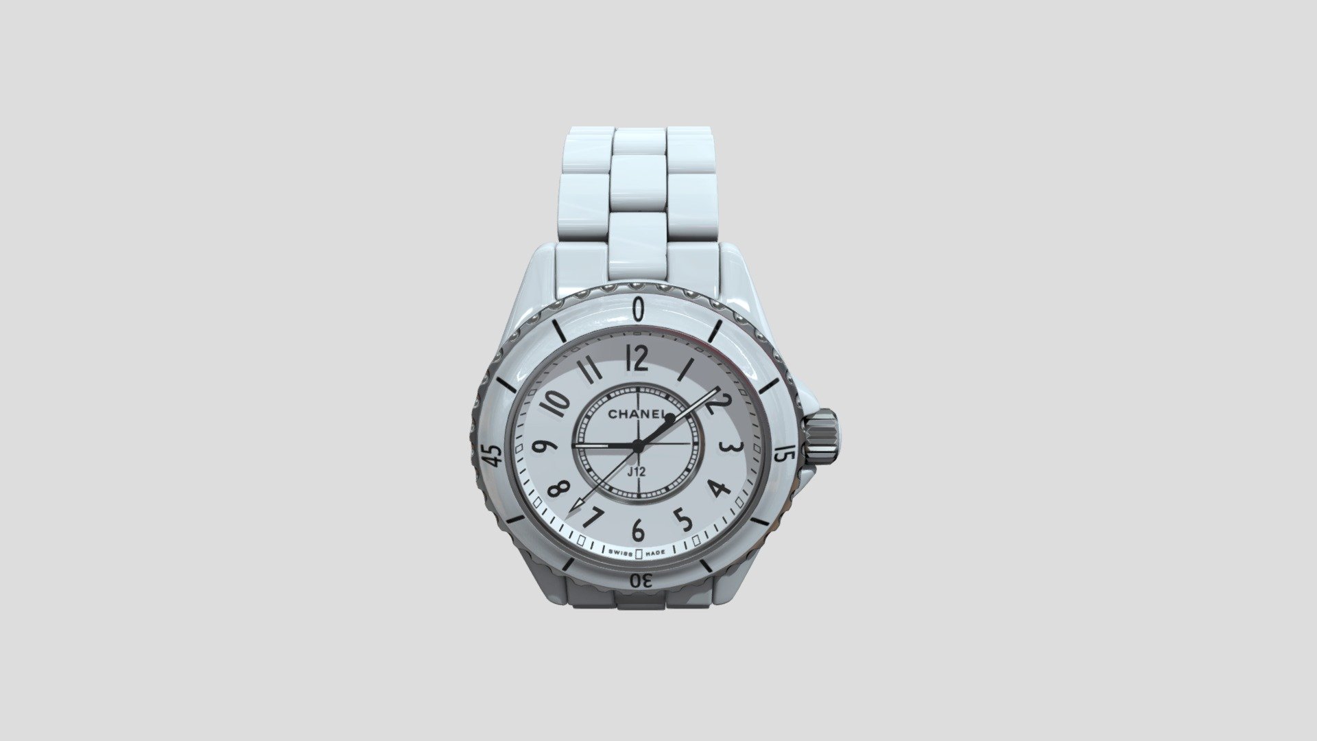 Watch CHANEL J12 - 3D model by davidhenriot [a16b313] - Sketchfab