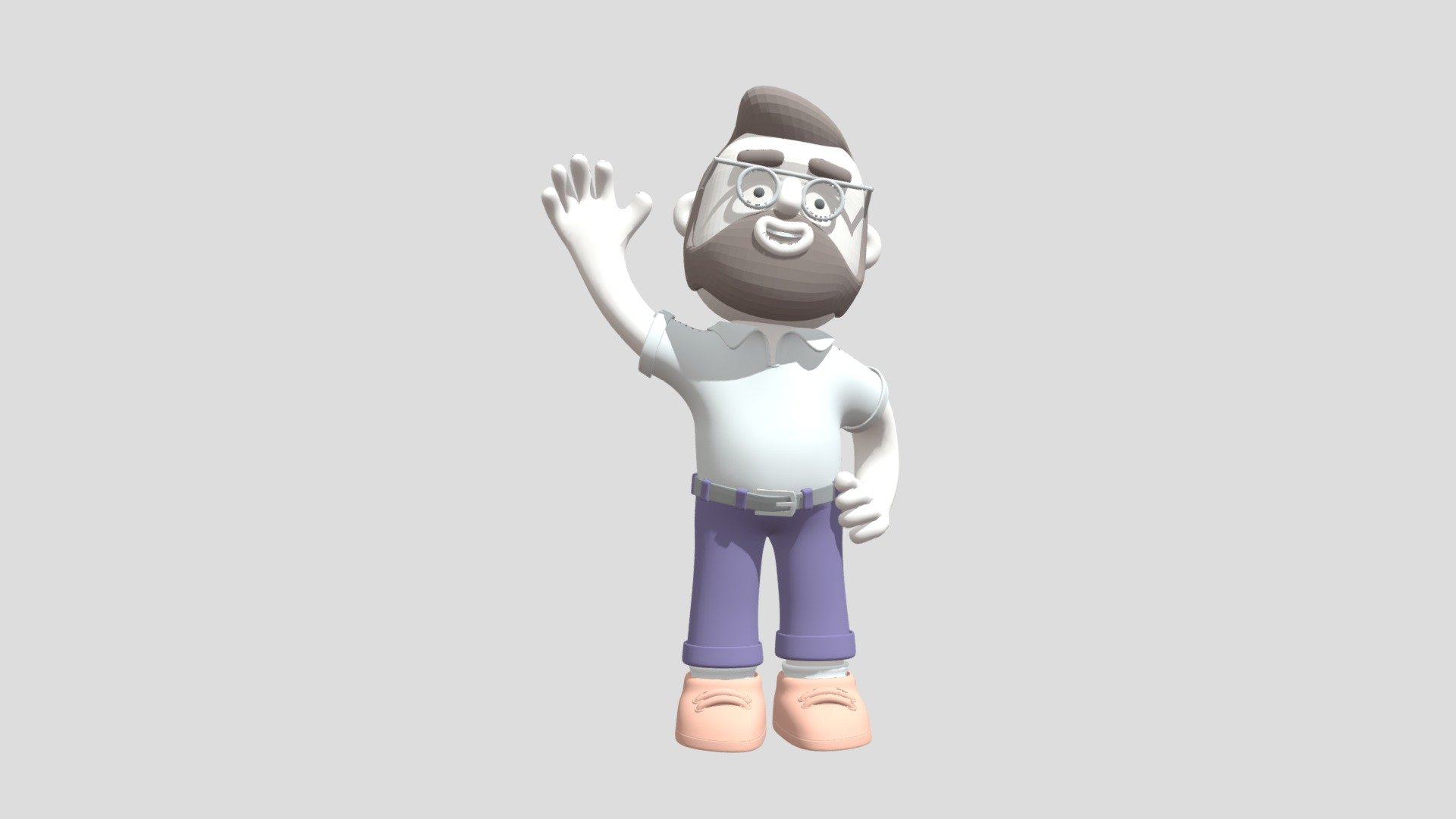 Man Says Hi! - Download Free 3D model by abdullbalu2012 [a16b761 ...