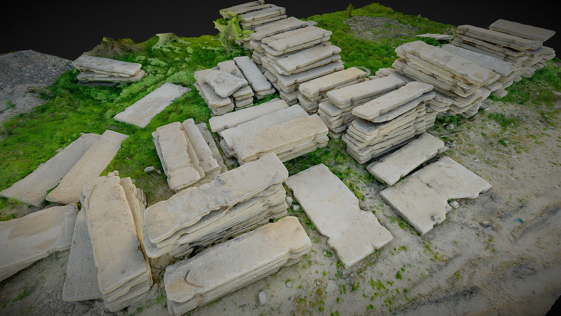 Concrete slabs landfill, blocks - Buy Royalty Free 3D model by archiwum ...
