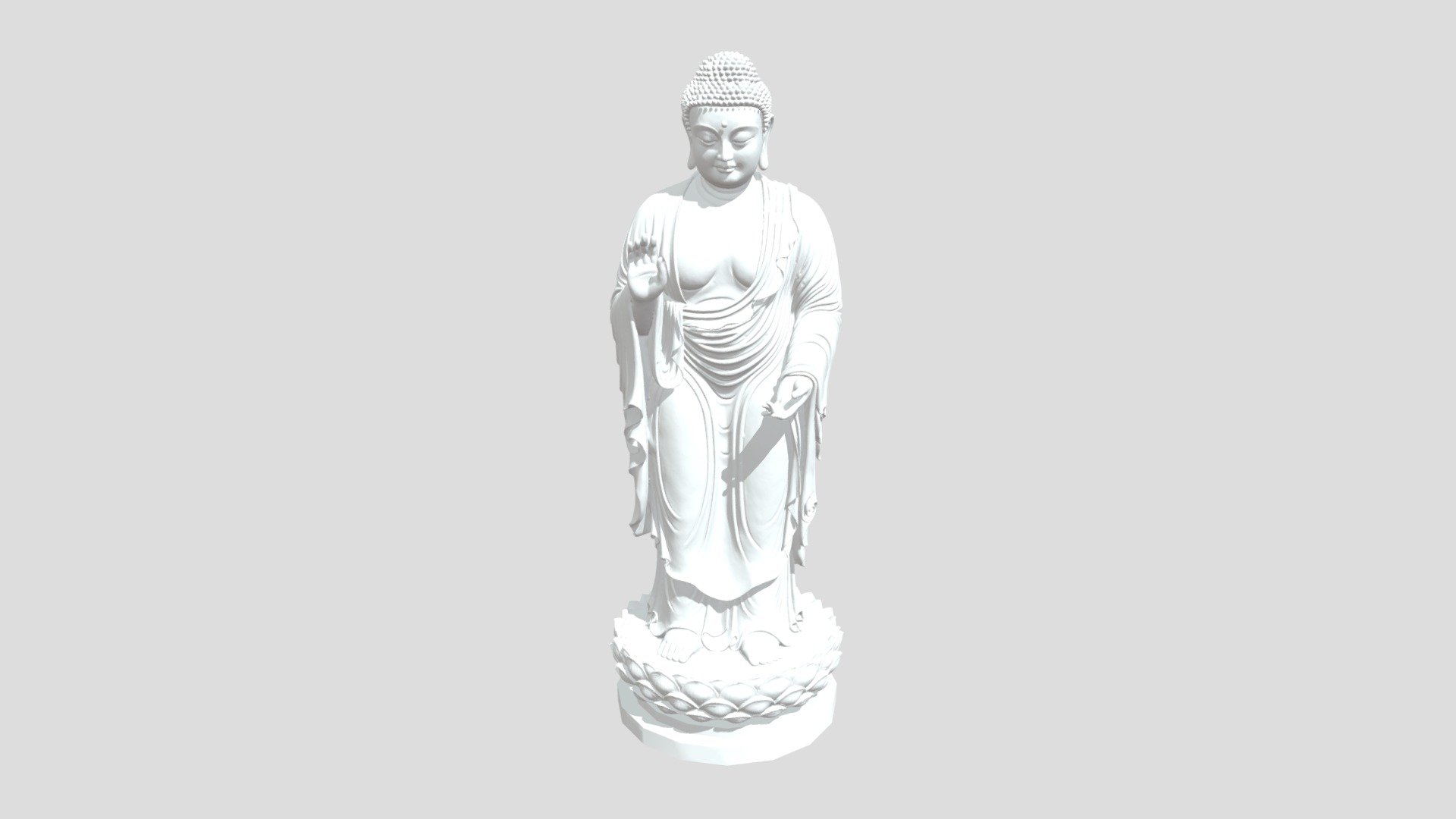 Gautama Buddha Standing - Download Free 3D model by jamenng0724 ...