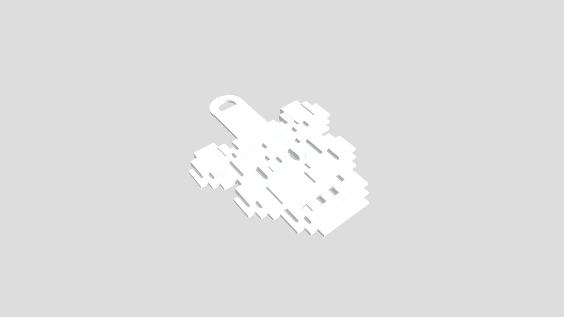 8-Bit Freddy Fazbear Chain - FNAF Keychain - Download Free 3D model by ...