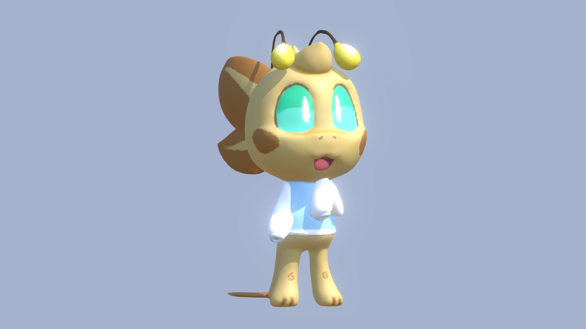 "Cute Alien" Model - 3D model by Amphrey [a1720f6] - Sketchfab