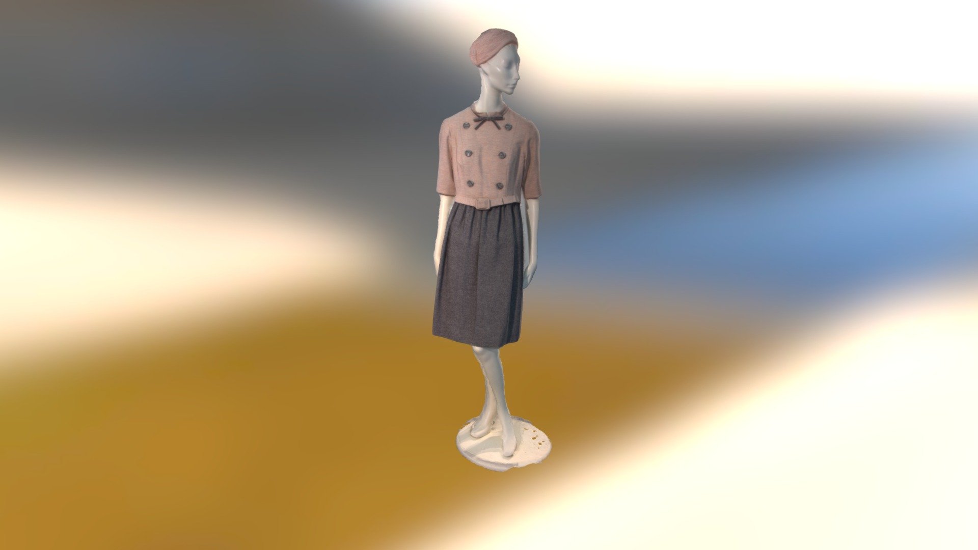 Pink & Grey Dress Take Two - Download Free 3D model by Seth Berrier (@berriers) [a173dad ...