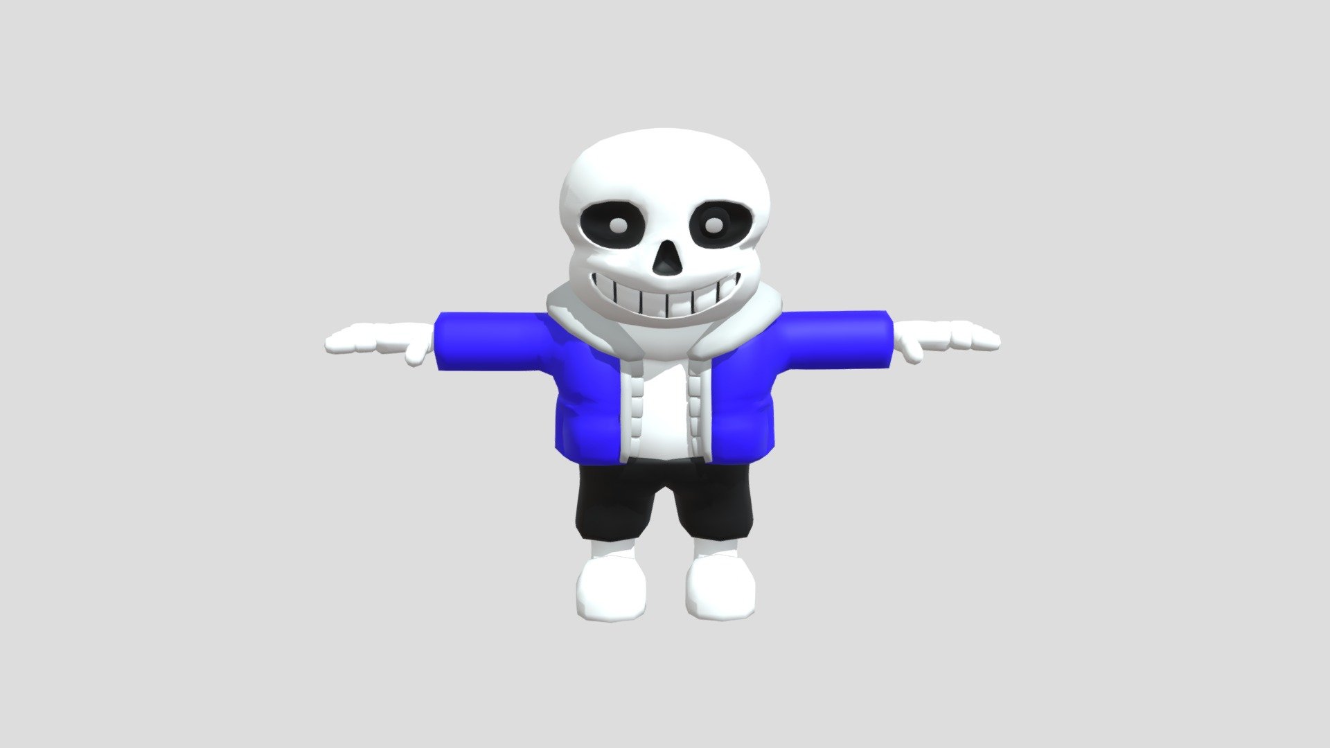 Sans - 3D model by Underfresh_Sans [a174674] - Sketchfab