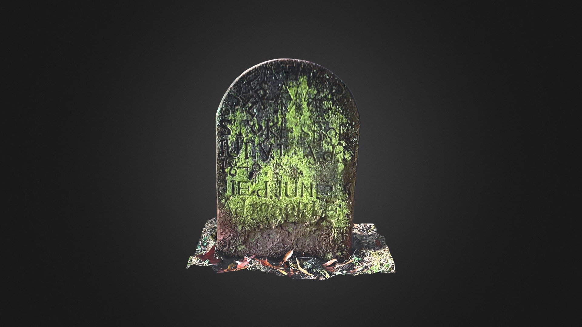 Pinn and Stokes Cemetery: Frank Stokes Headstone - 3D model by ...