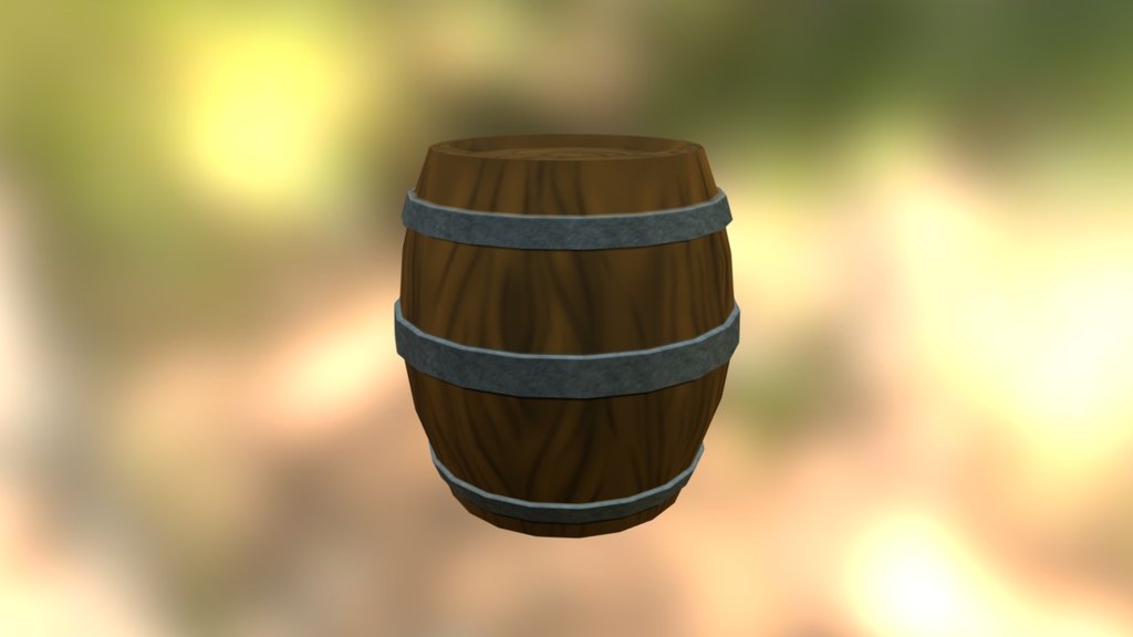 Hi Poly Barrel - 3D model by DreamfyreStudios (@m.lewallen.arts ...