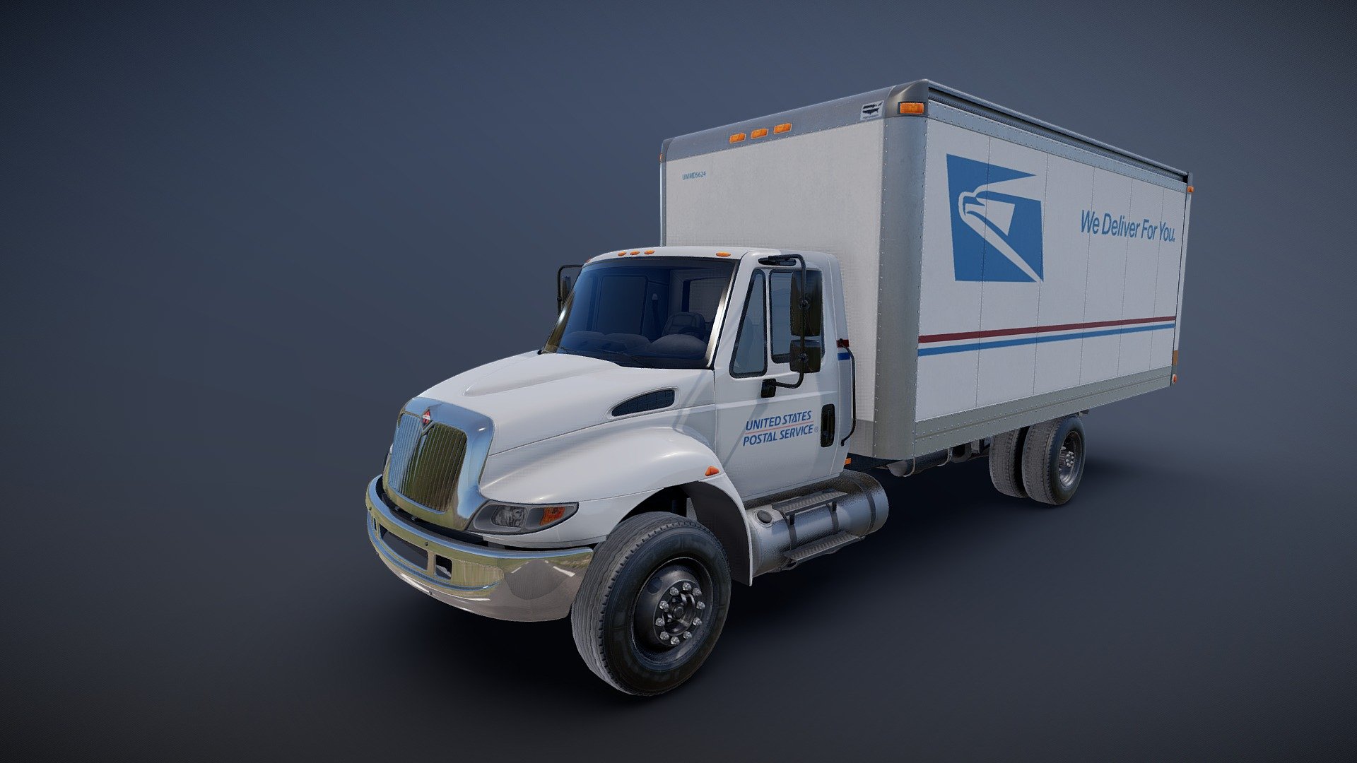 Mail box truck - Buy Royalty Free 3D model by Veaceslav Condraciuc ...