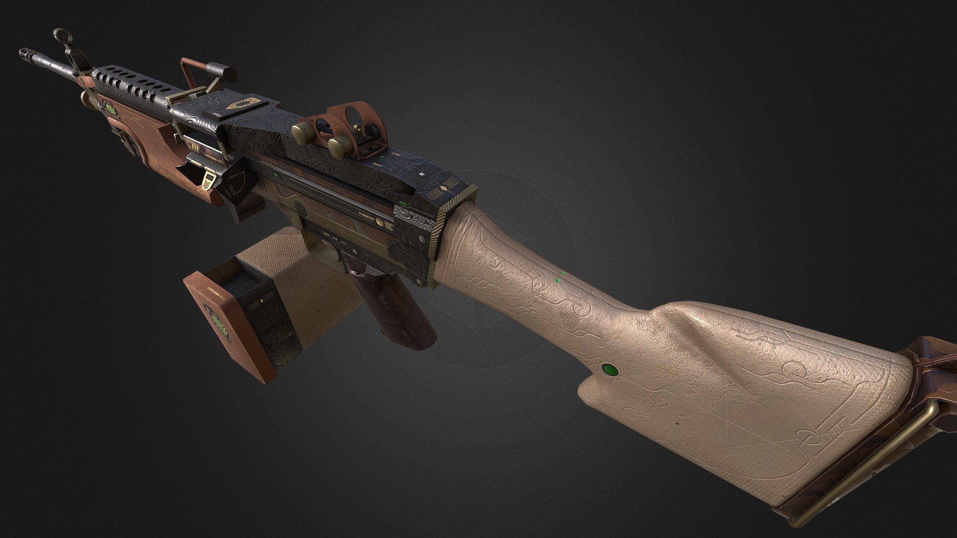 M249 - Nimble [CSGO Steam Workshop] - 3D model by tanapta [a17eb6f] - Sketchfab