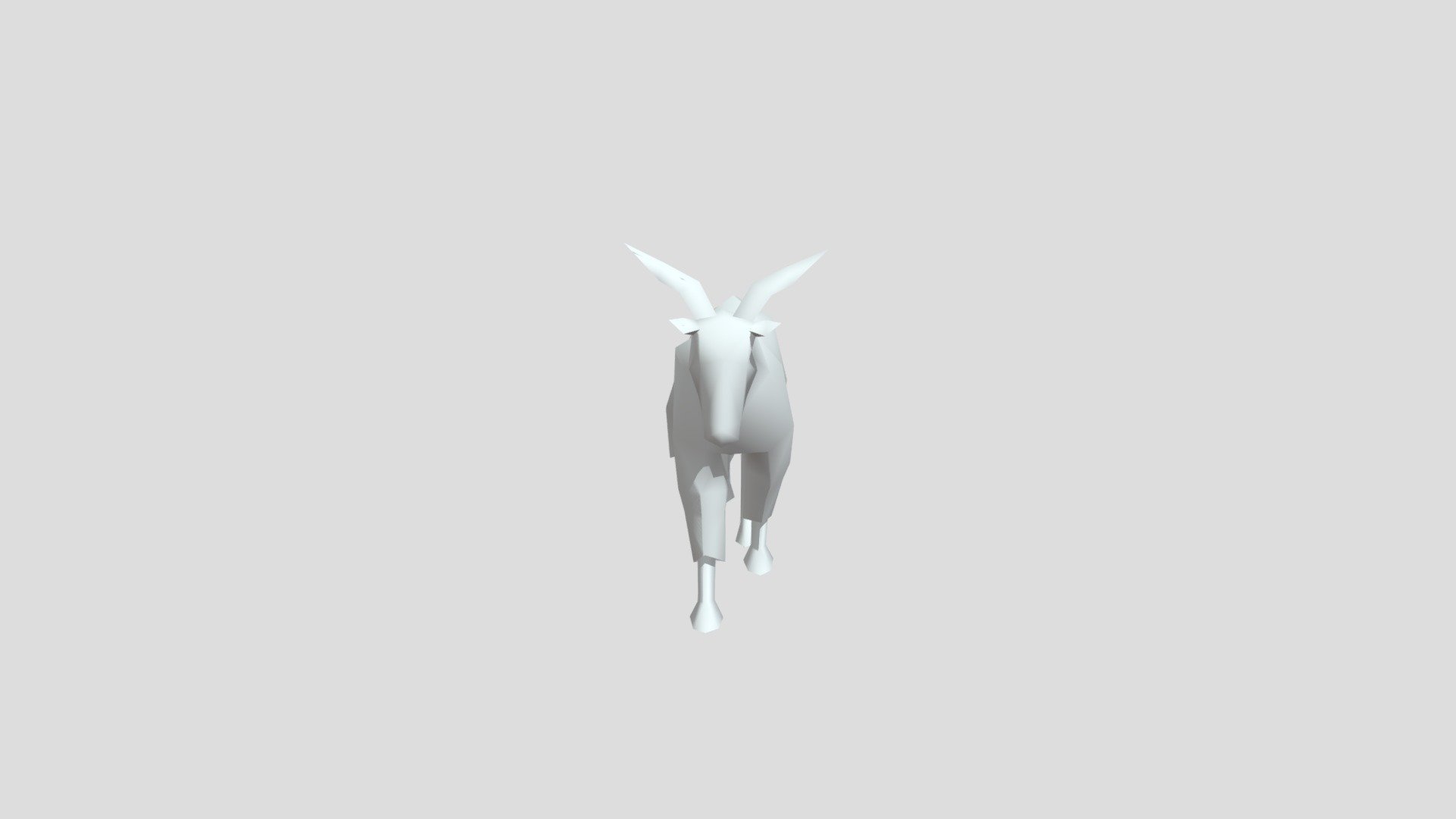 low poly goat - Download Free 3D model by kenchoo [a18031c] - Sketchfab