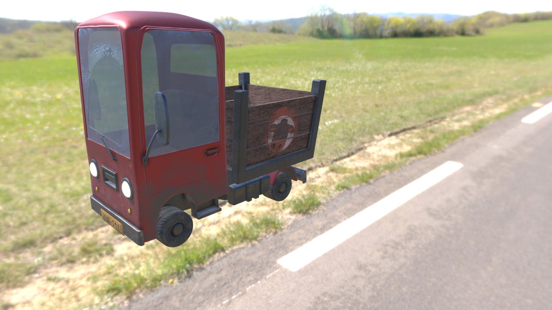 Stylised Truck Model - 3D model by Marc Muir (@MMArtDesigns) [a18050a ...