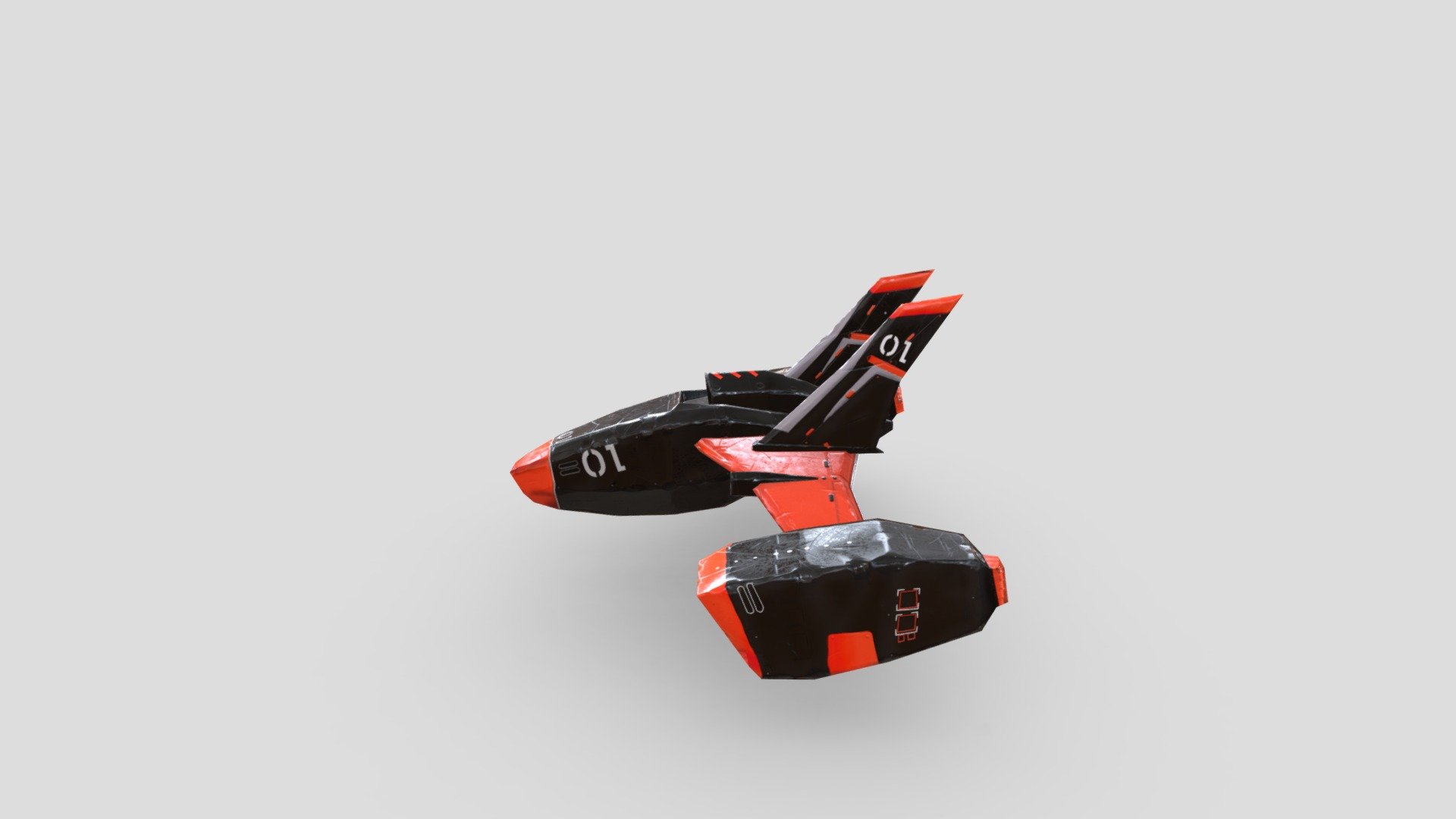 Cosmic plane - copy 1 - 3D model by poprosturenato [a1805d4] - Sketchfab