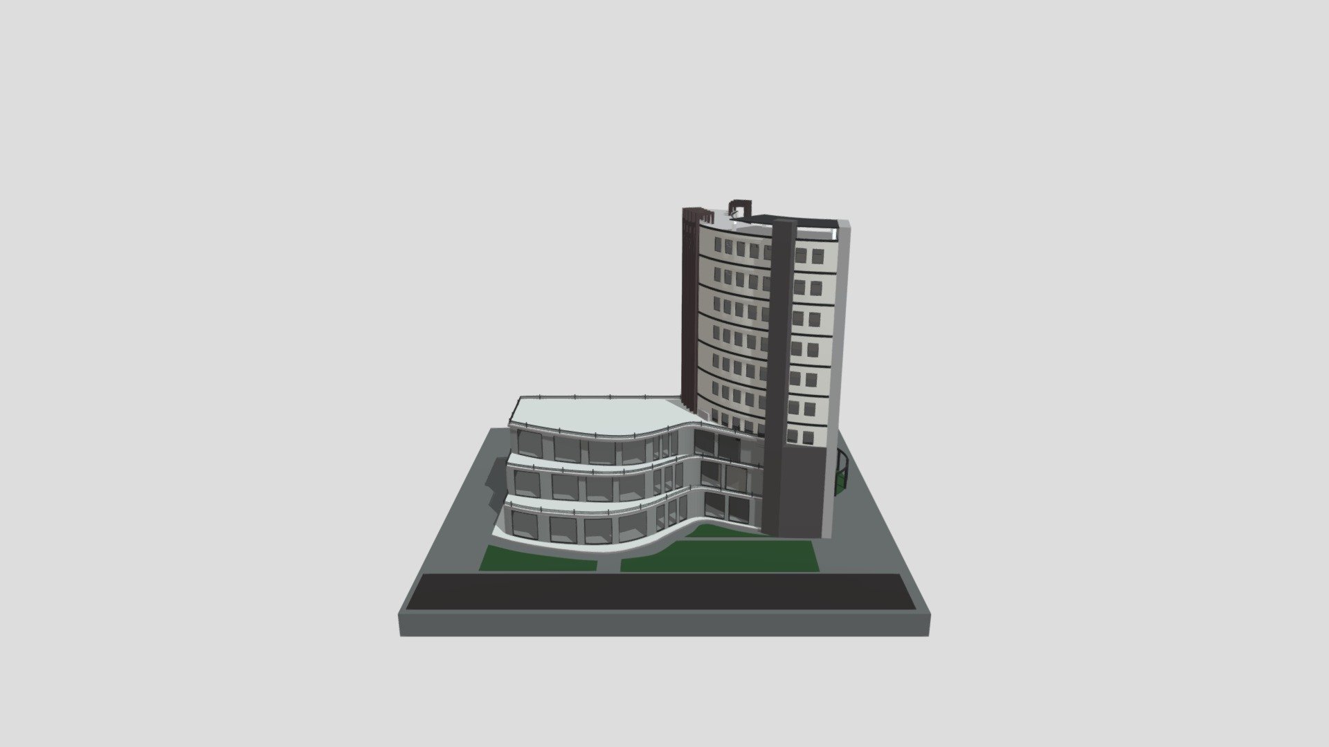 Residential_complex_modern_remix - 3D model by HiQ3D [a181b49] - Sketchfab