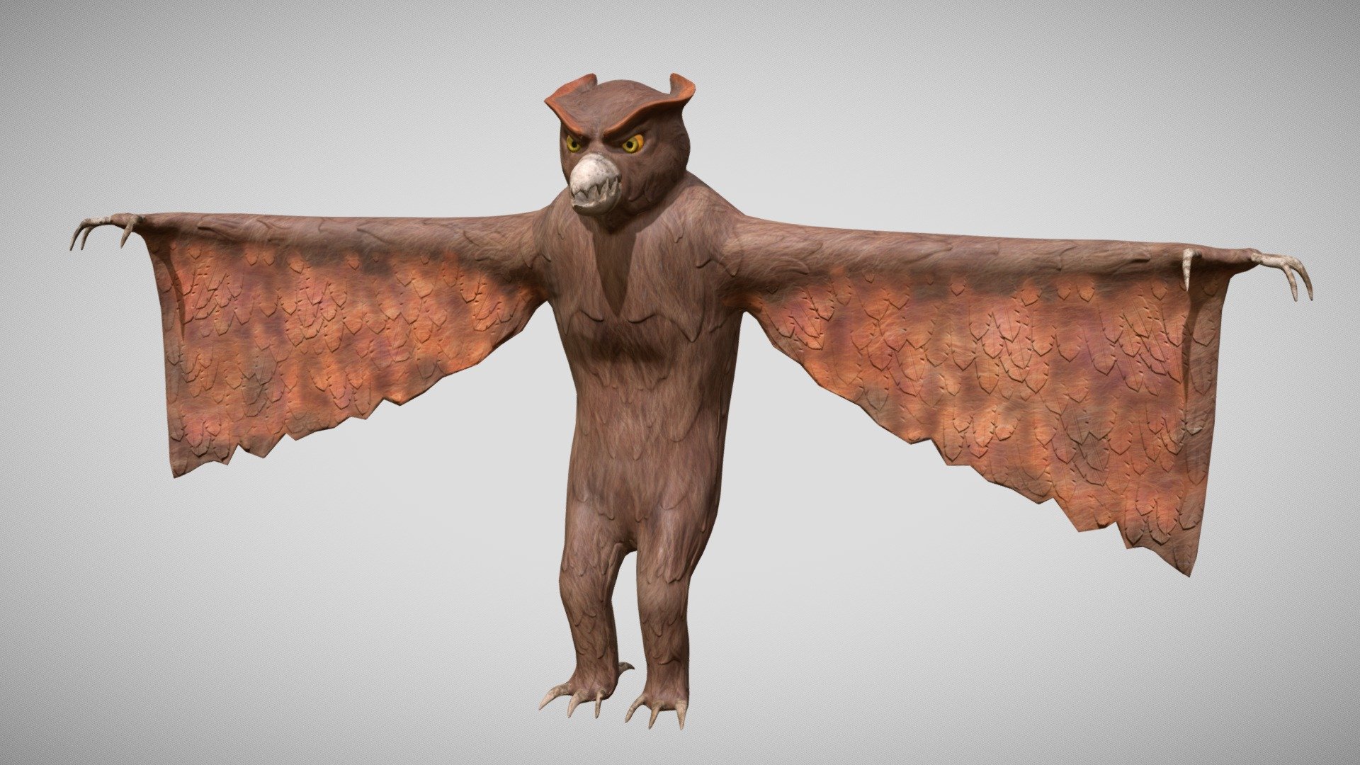 Owl Monster - 3D model by Mistorm [a181fa9] - Sketchfab
