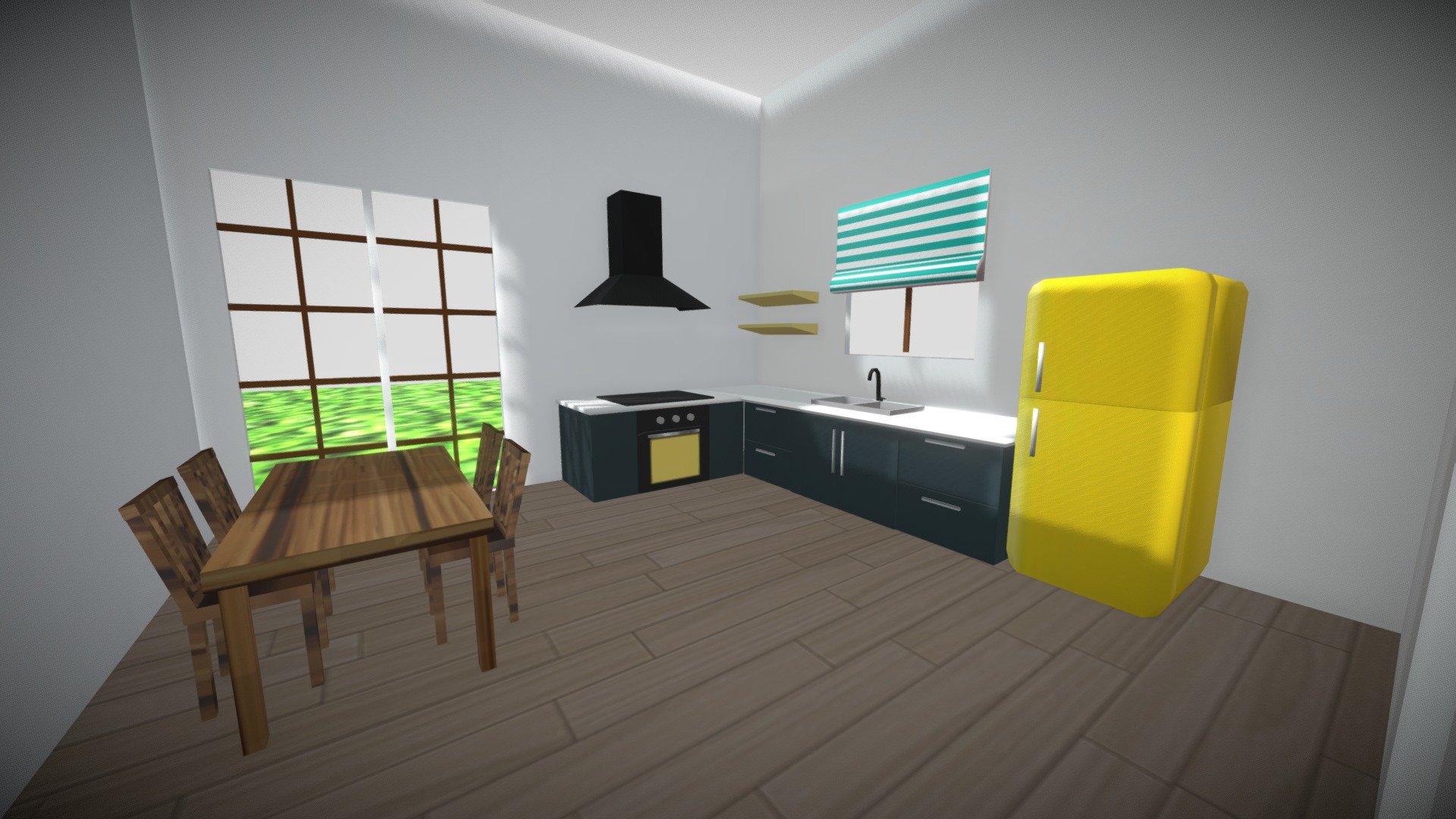 kitchen - 3D model by kubraayuksel [a182d7e] - Sketchfab